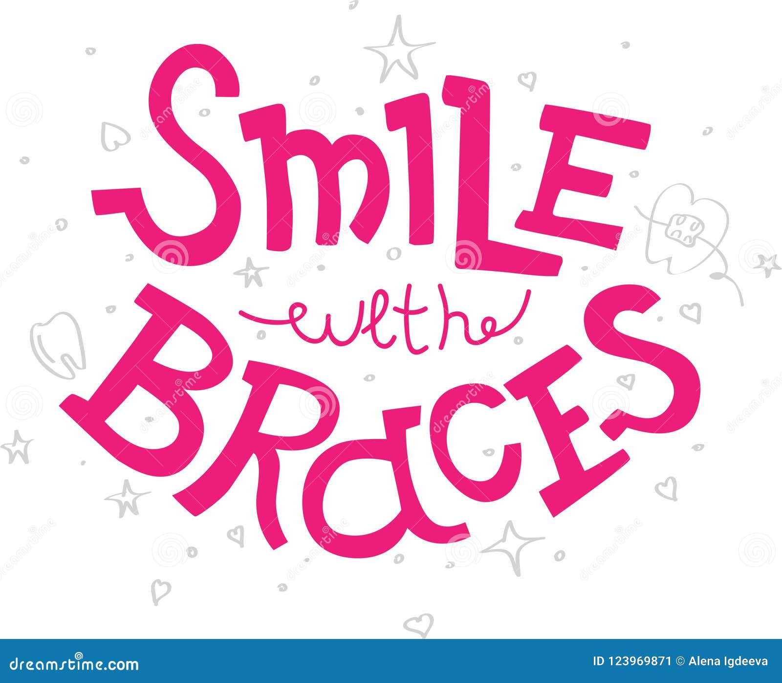 Braces lettering stock vector. Illustration of abstract - 123969871