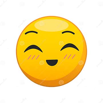 Vector Illustration of Smiley Face. Emoji for a Chat. Stock Vector ...