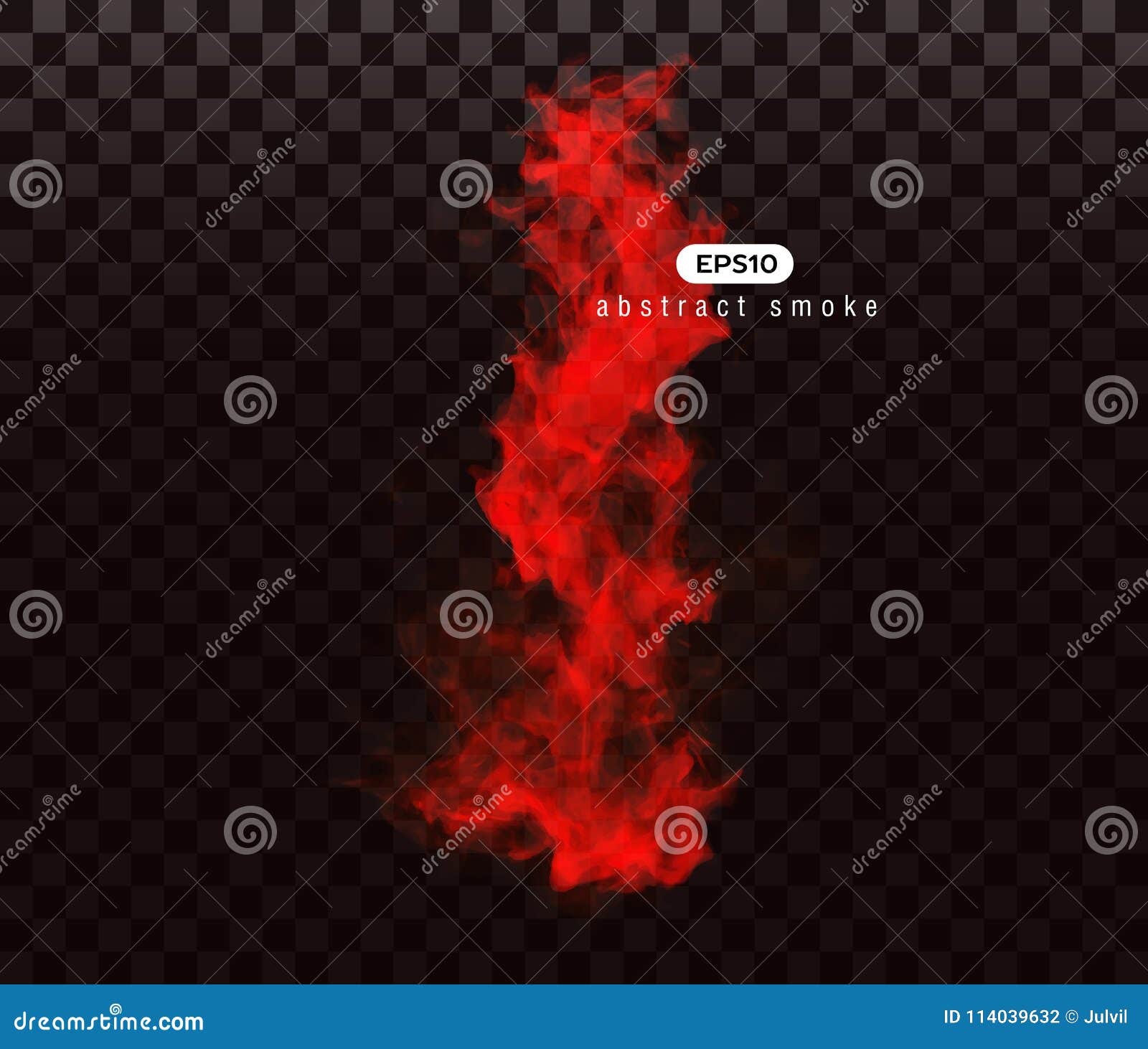 Vector Illustration of Smoky Shape. Stock Vector - Illustration of ...