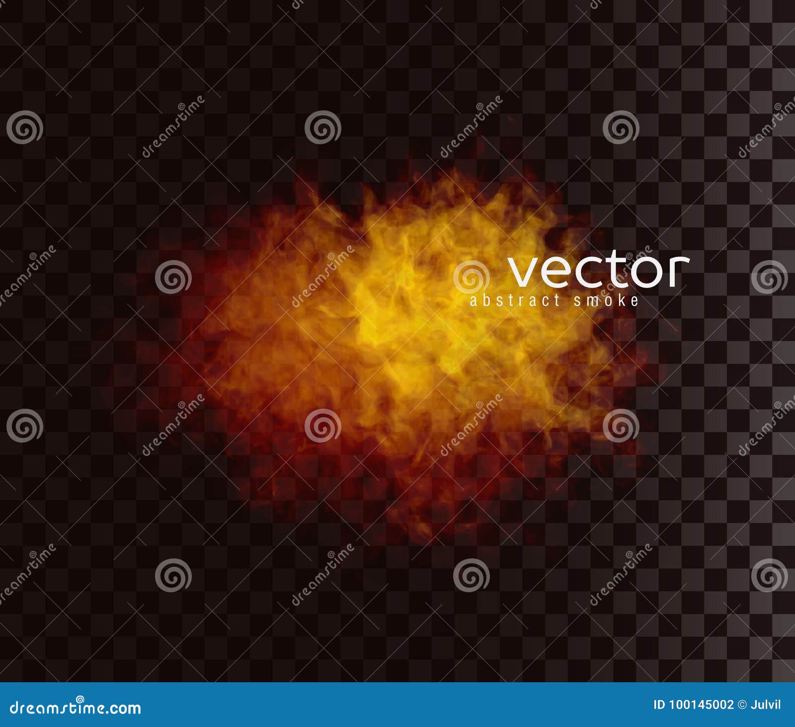 Vector Illustration of Smoky Shape. Stock Vector - Illustration of ...