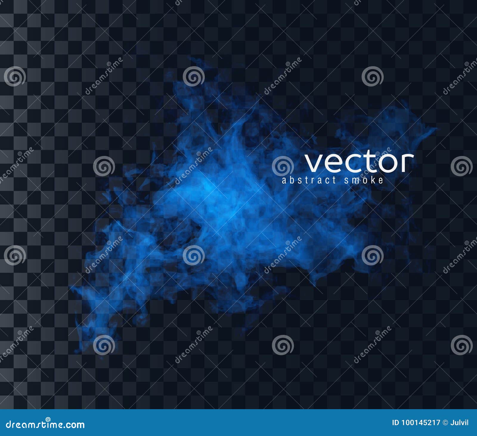 Vector Illustration of Smoky Shape. Stock Vector - Illustration of ...