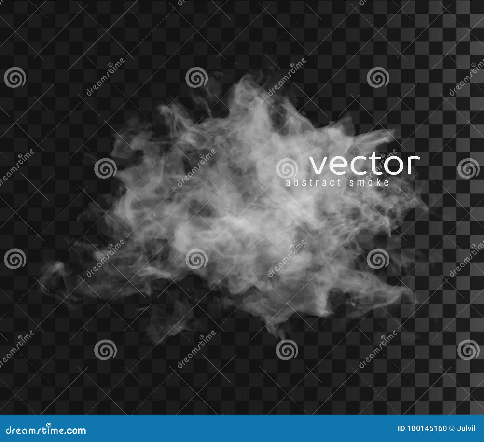 Vector Illustration of Smoky Shape. Stock Vector - Illustration of ...