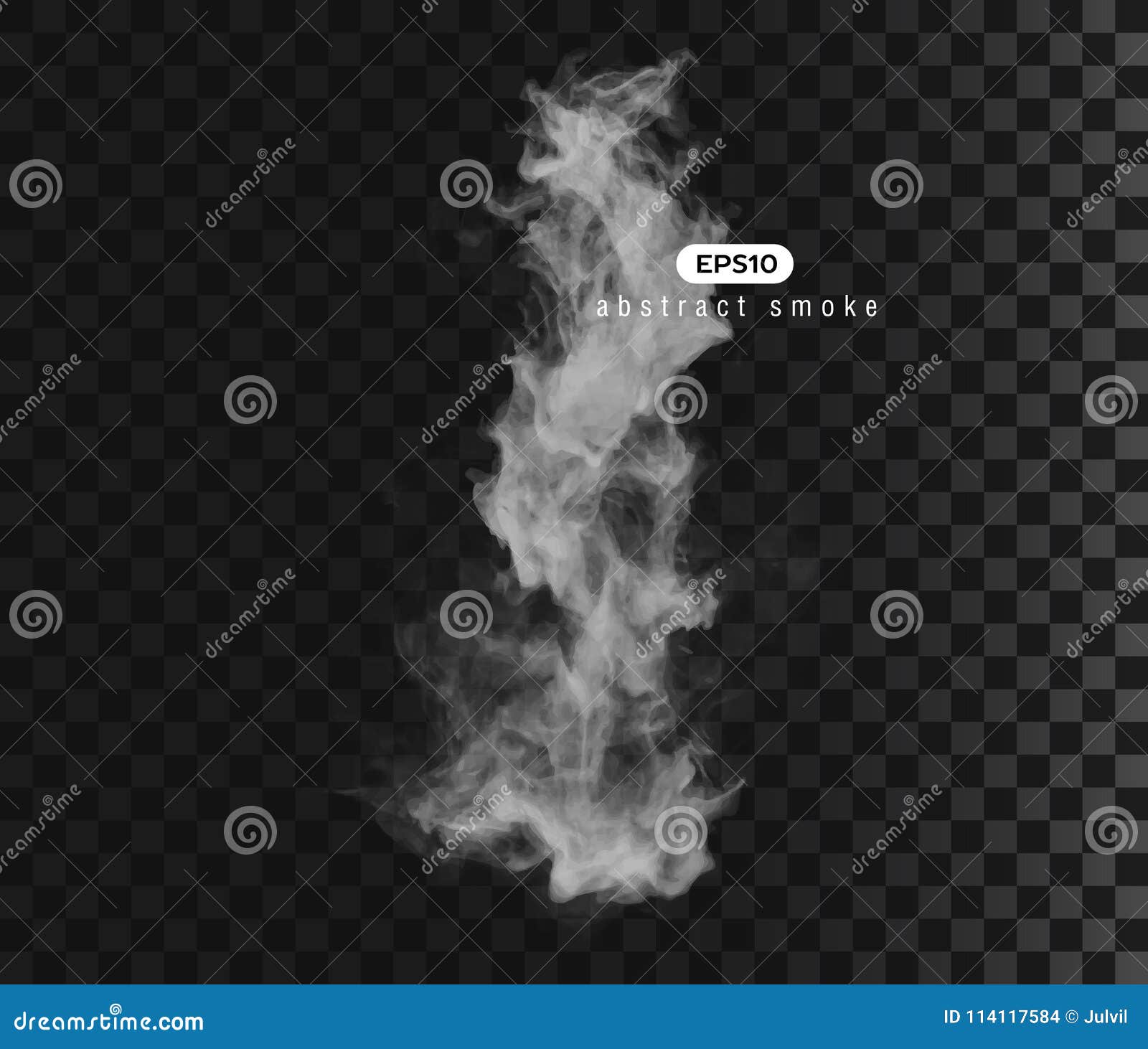 Vector Illustration of Smoky Shape. Stock Vector - Illustration of ...
