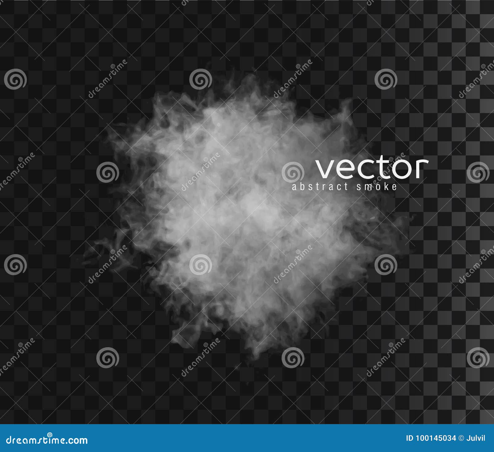Vector Illustration of Smoky Shape. Stock Vector - Illustration of ...