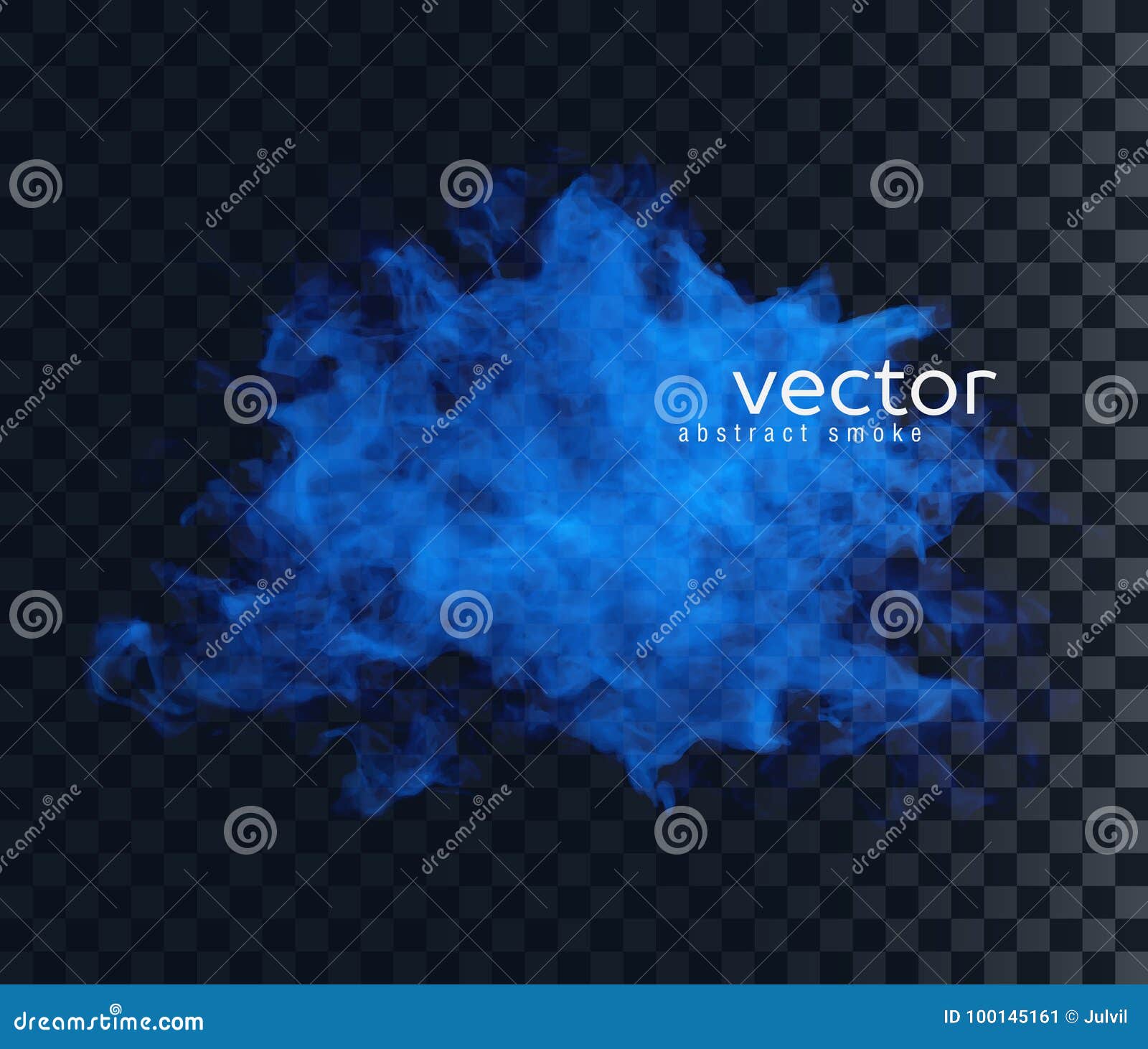 Vector Illustration of Smoky Shape. Stock Vector - Illustration of ...