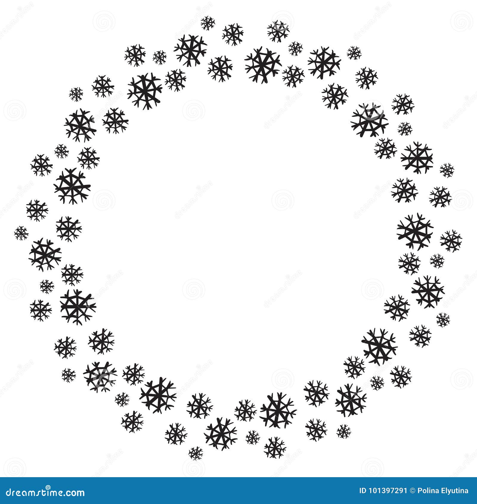 Vector Illustration of a Snowflake Stock Vector - Illustration of ...