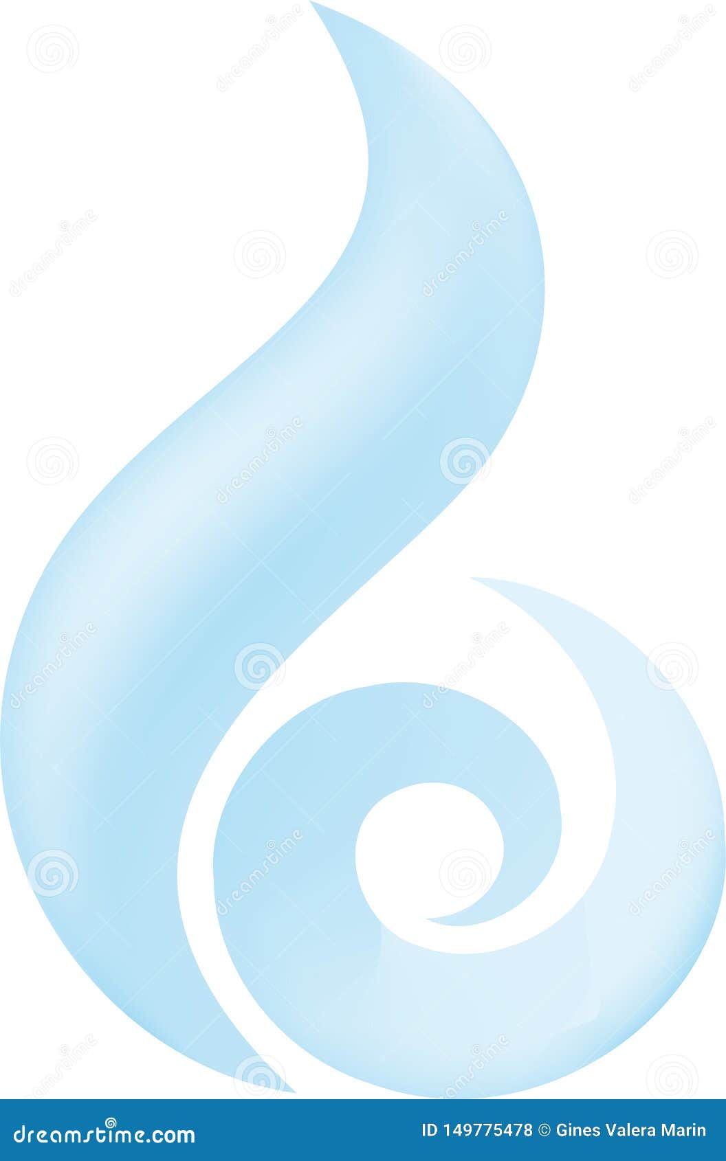 Soft Wind Icon in Geometric Shape with Lights and Shadows Stock Vector ...