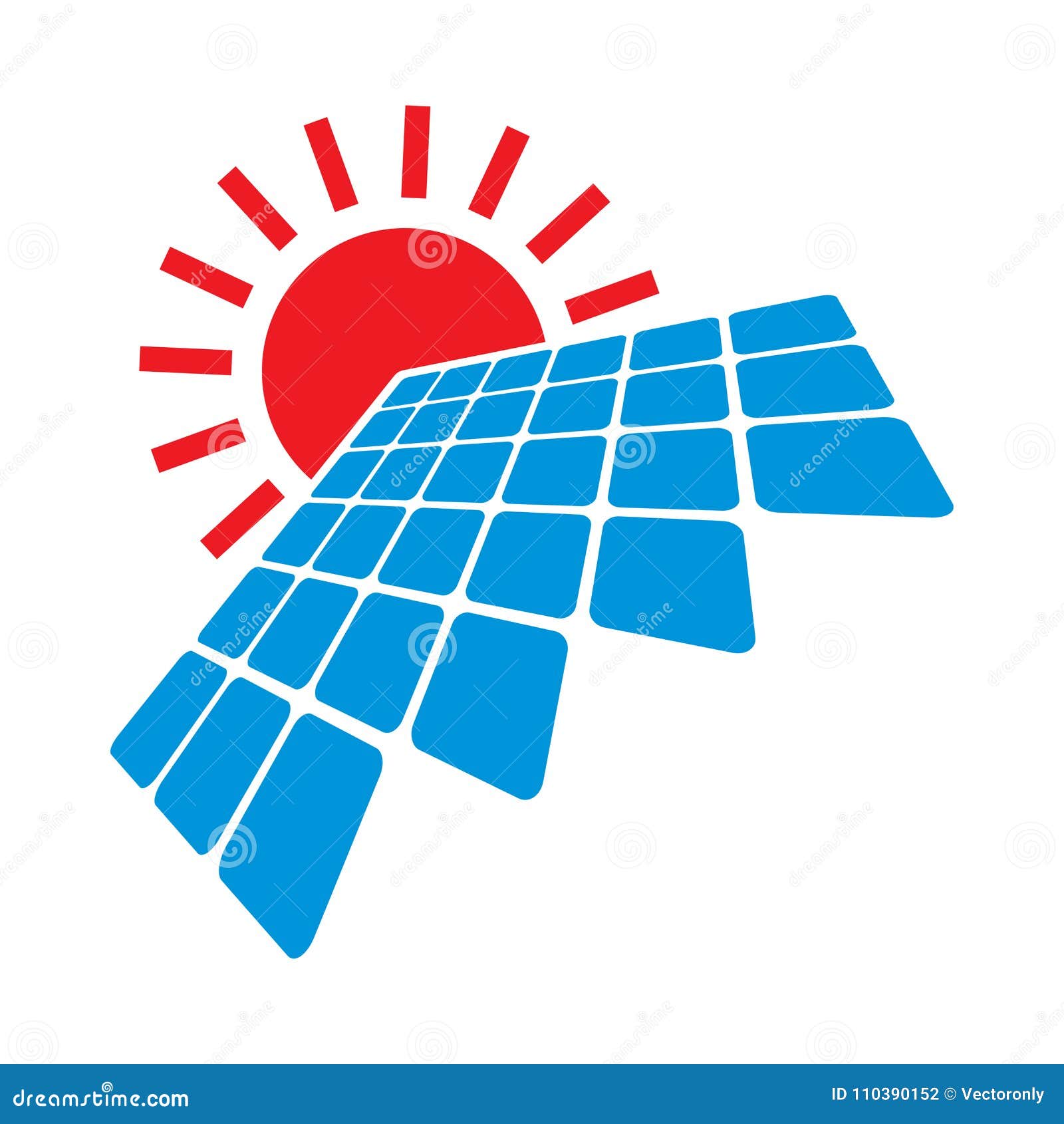 Solar Panel - Logotype Vector Illustration Stock Vector - Illustration ...