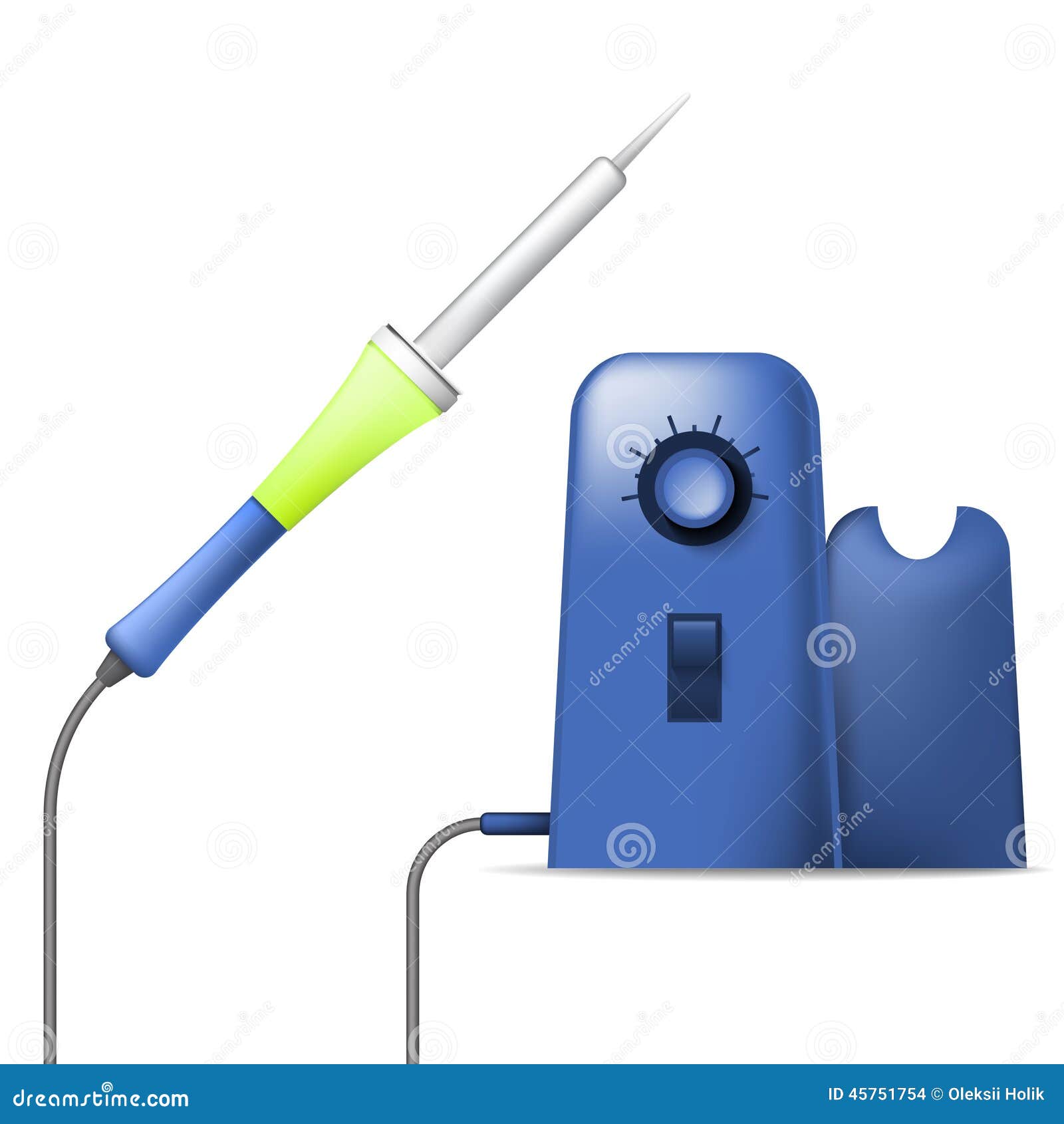 Vector Illustration of Soldering Station Stock Vector - Illustration of ...