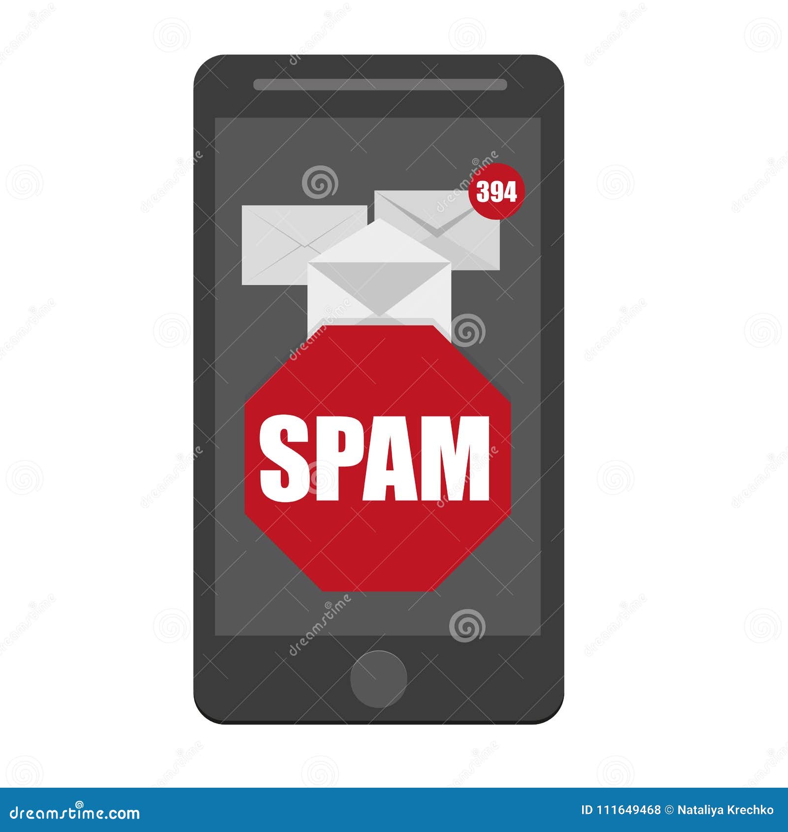 Spam Envelope Shows Malicious Electronic Junk Mail Royalty-Free Stock ...