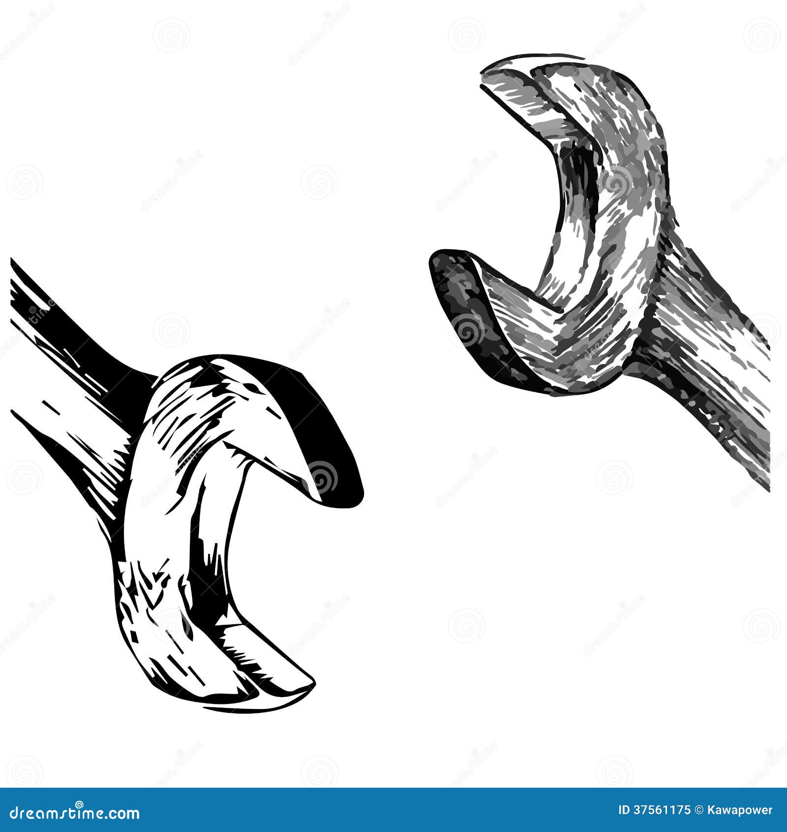 Vector Illustration - Spanner Stock Vector - Illustration of instrument ...