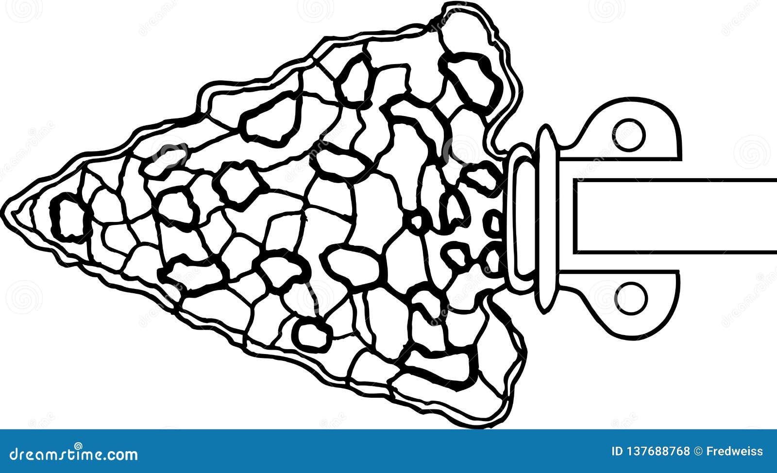 Spearpoint Vector Illustration Stock Vector - Illustration of tool ...