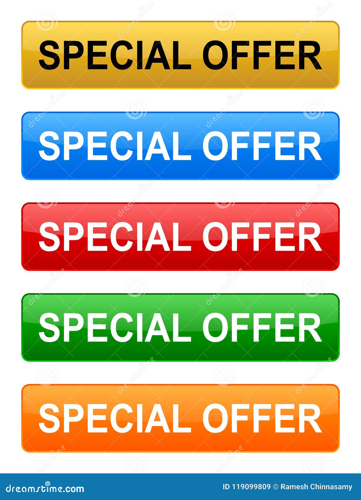 Special offer button stock vector. Illustration of christmas - 119099809