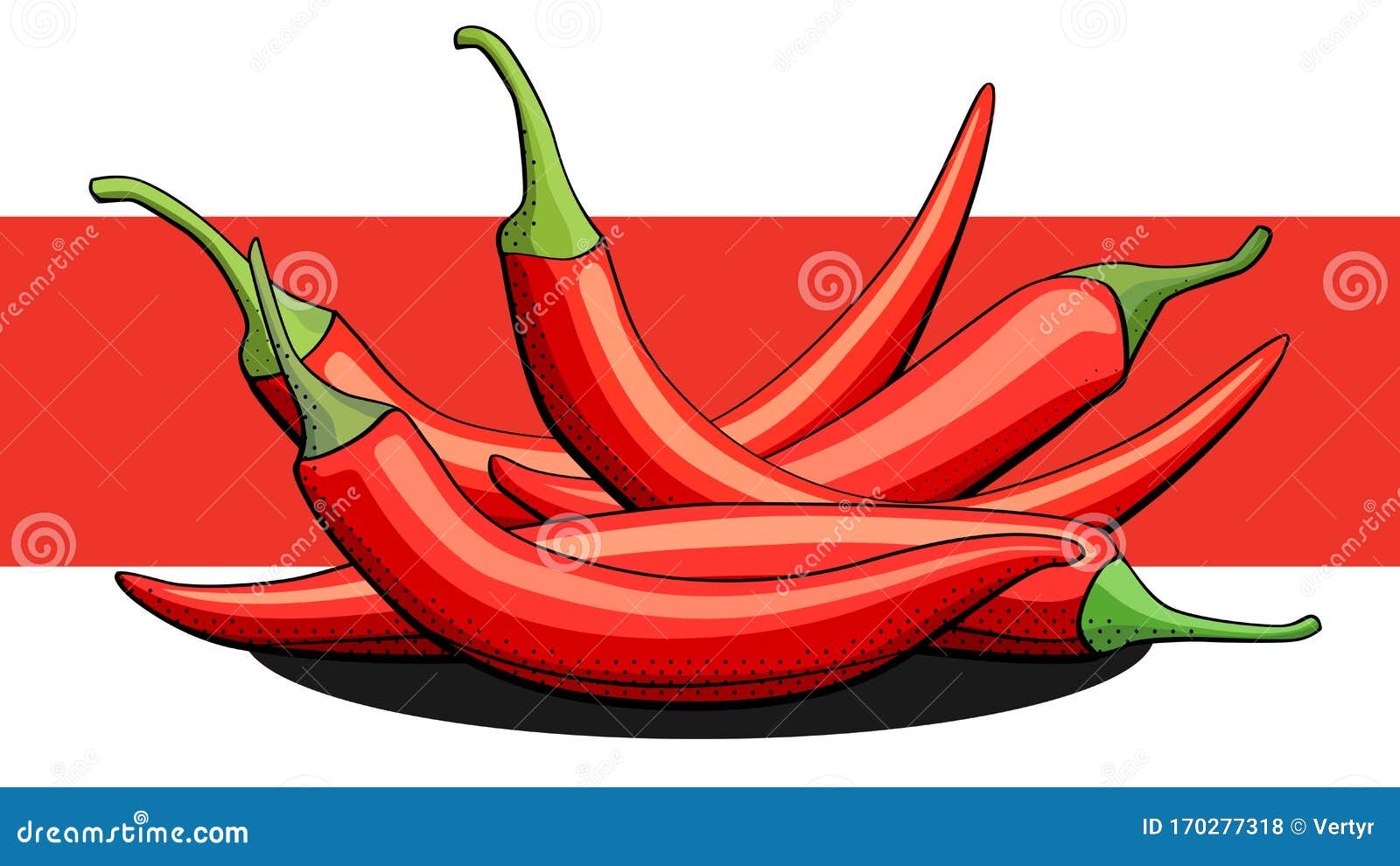 Illustration Of A Red, Hot And Spicy Chilli Cartoon | CartoonDealer.com ...
