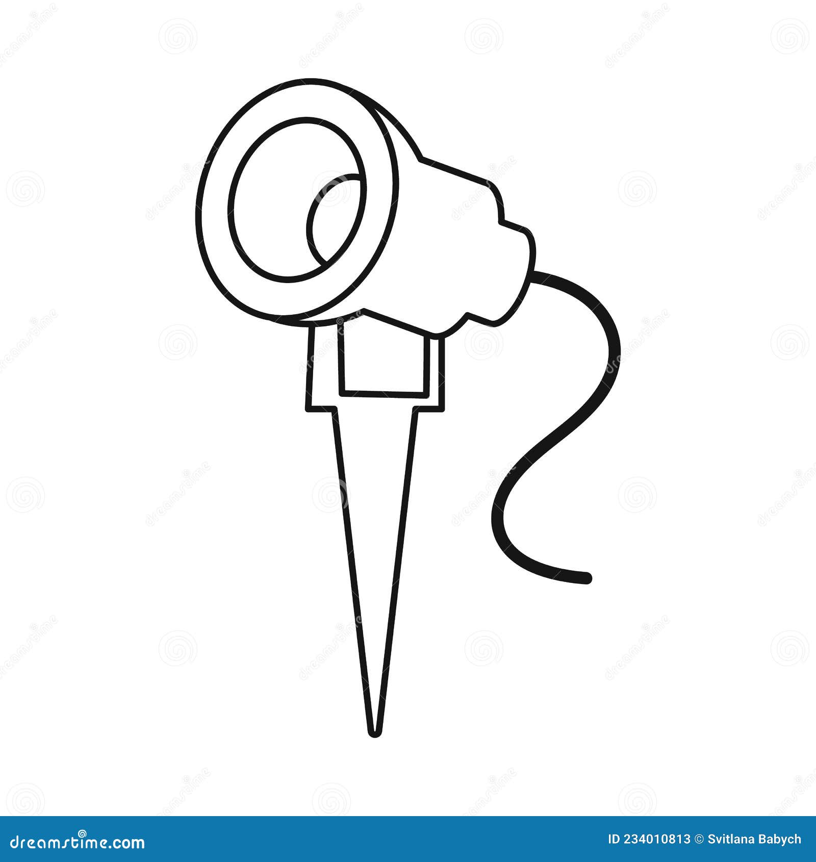 Vector Illustration of Spotlight and Spot Symbol. Web Element of ...