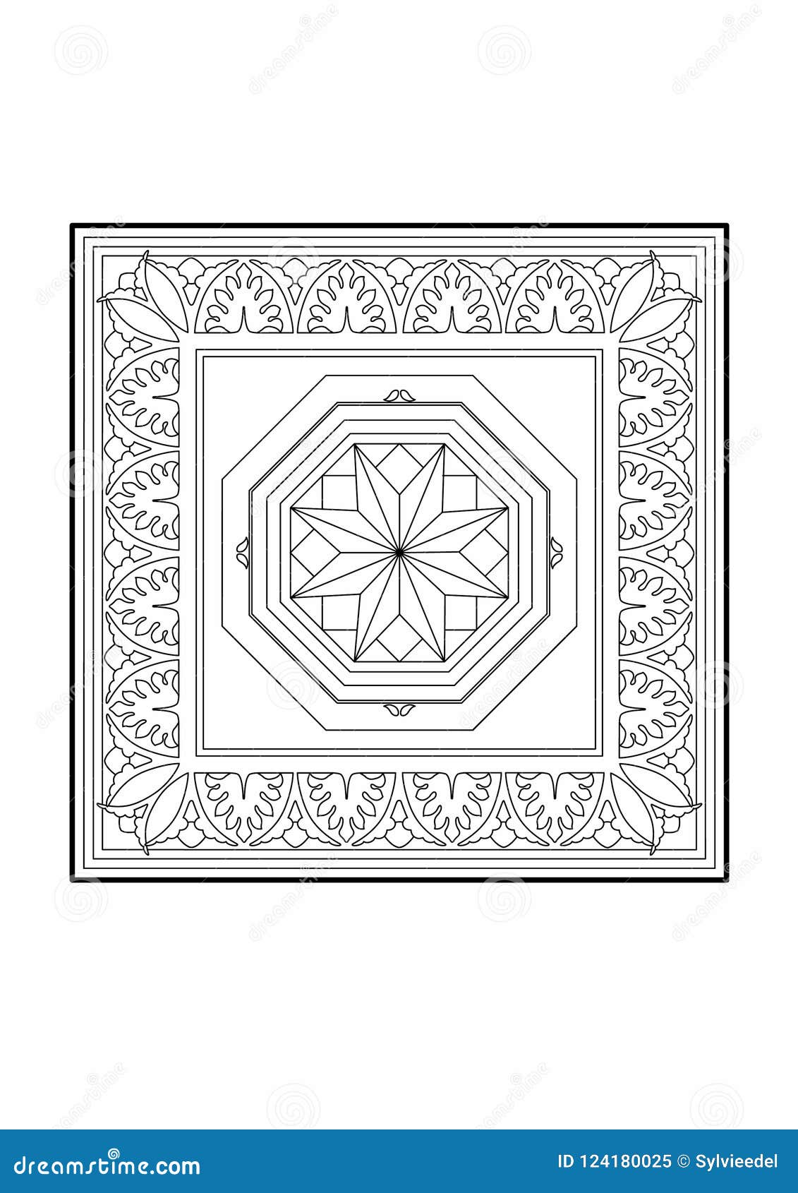 Set Of Octagonal And Square Patterns. Cartoon Vector | CartoonDealer ...