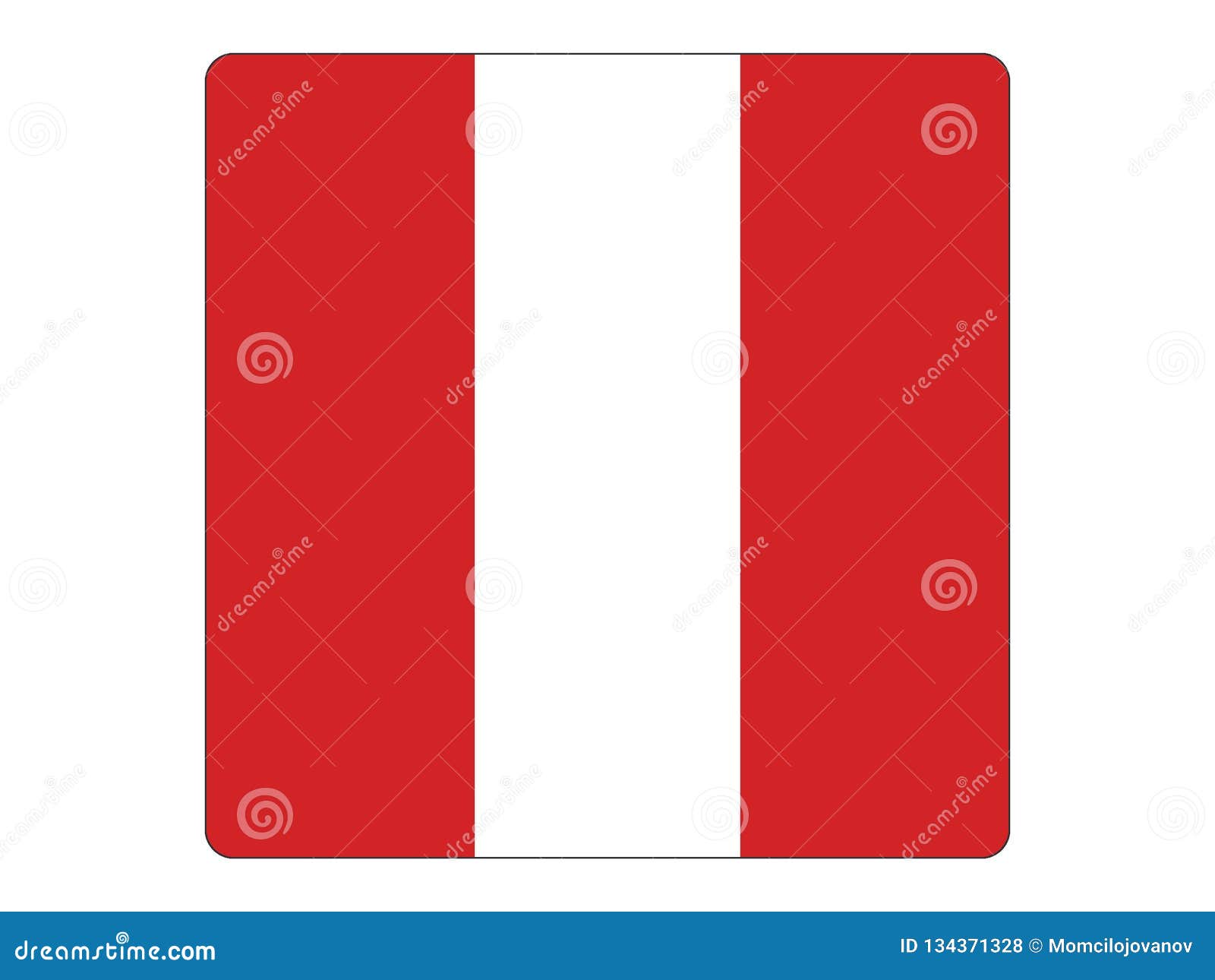 Square Flag of Peru stock vector. Illustration of guinea - 134371328