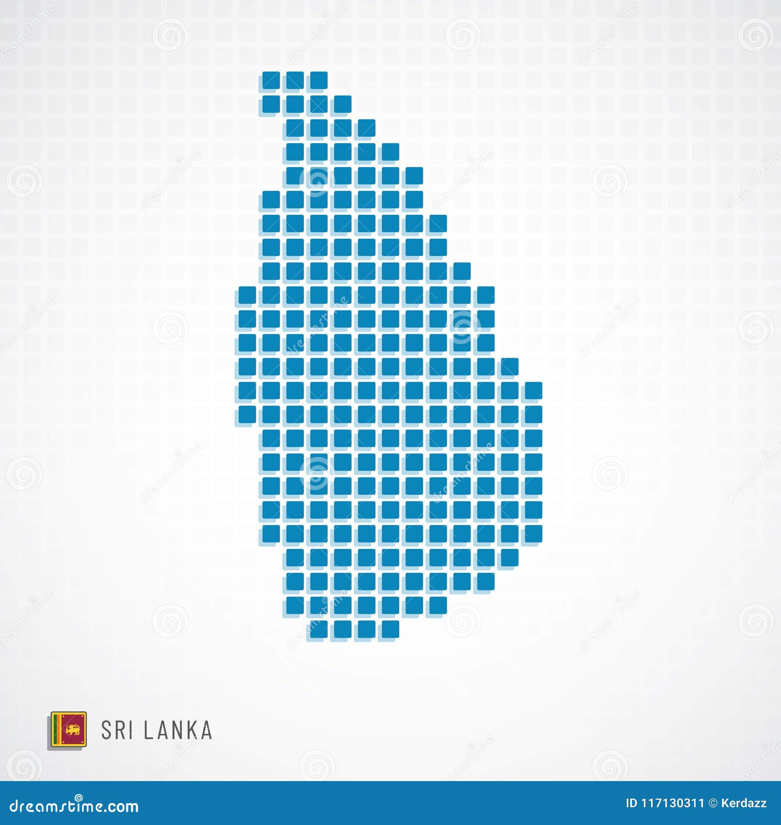Sri Lanka Map and Flag Icon Stock Vector - Illustration of education ...