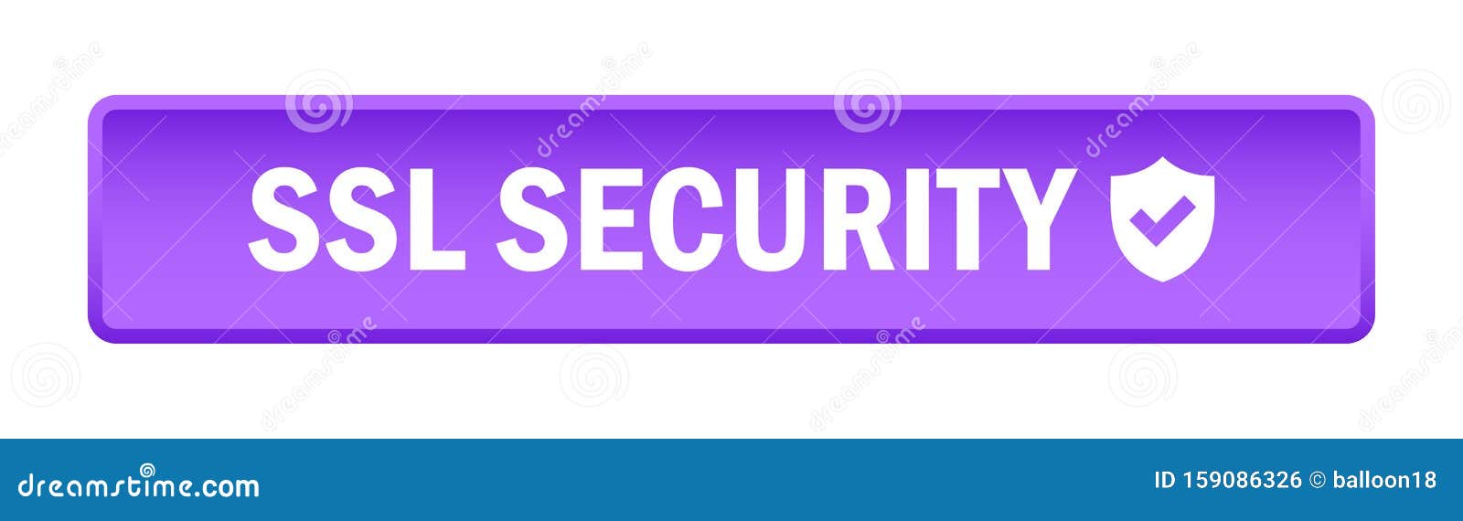 Ssl security button stock illustration. Illustration of graphic - 159086326