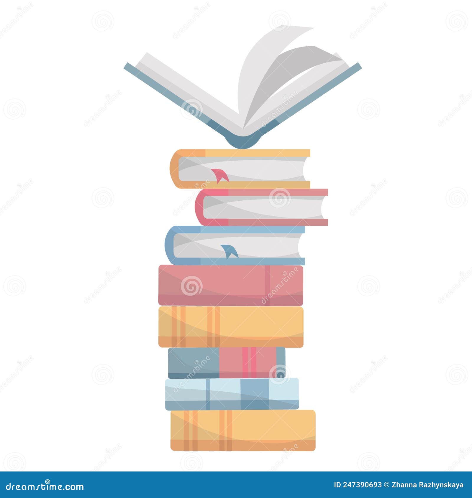 Stack Of DL Flyers Mockup Blank Paper For Design Presentation. White ...