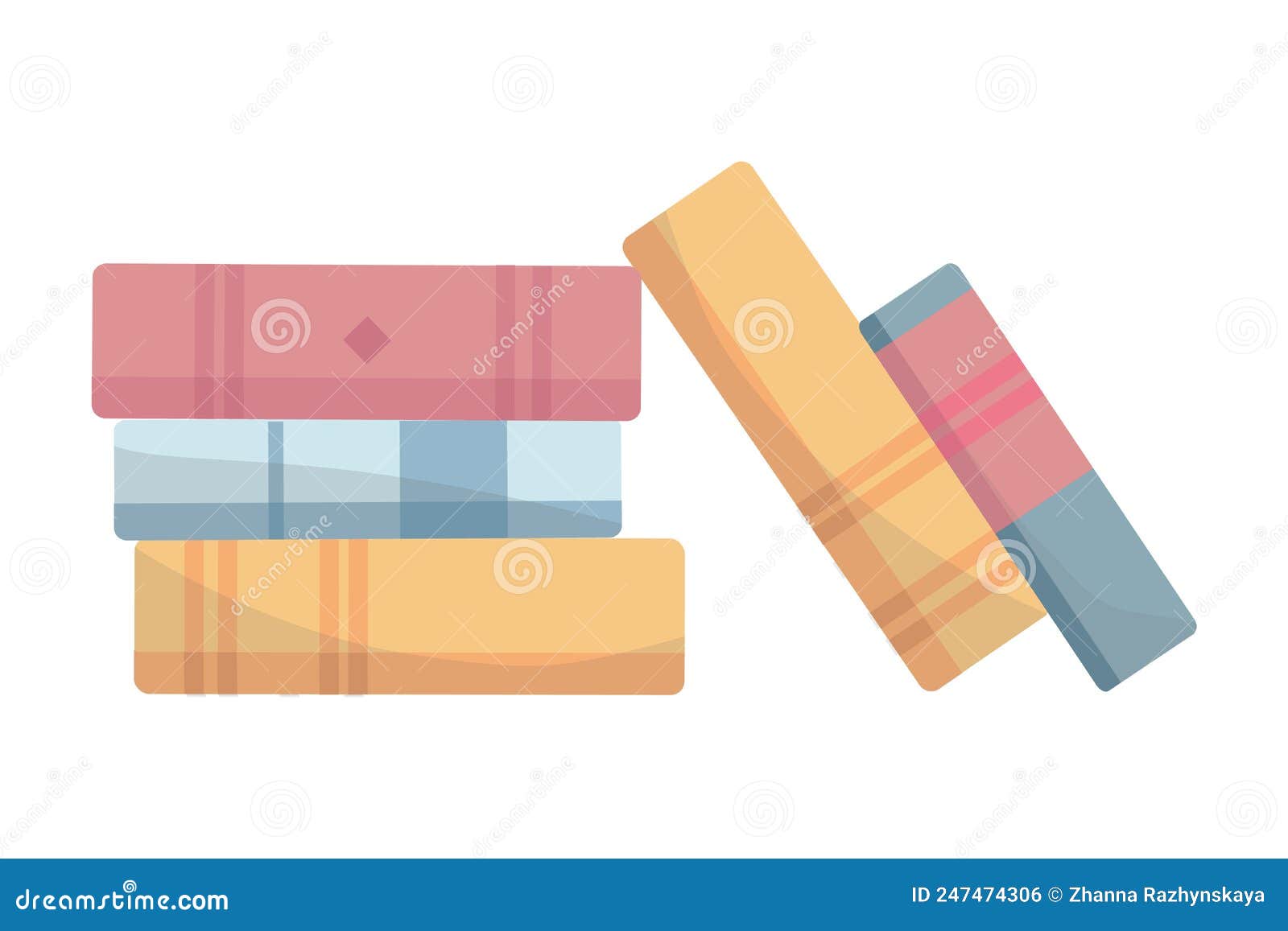 Stack Of DL Flyers Mockup Blank Paper For Design Presentation. White ...