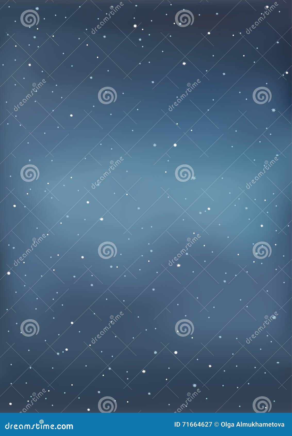 Vector Illustration of a Starry Sky. Stock Vector - Illustration of ...