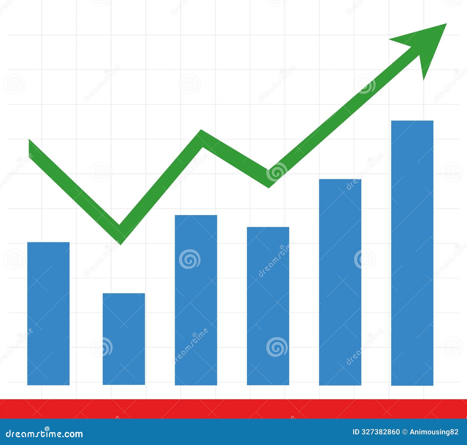 Statistical bar graph stock vector. Illustration of diminution - 327382860