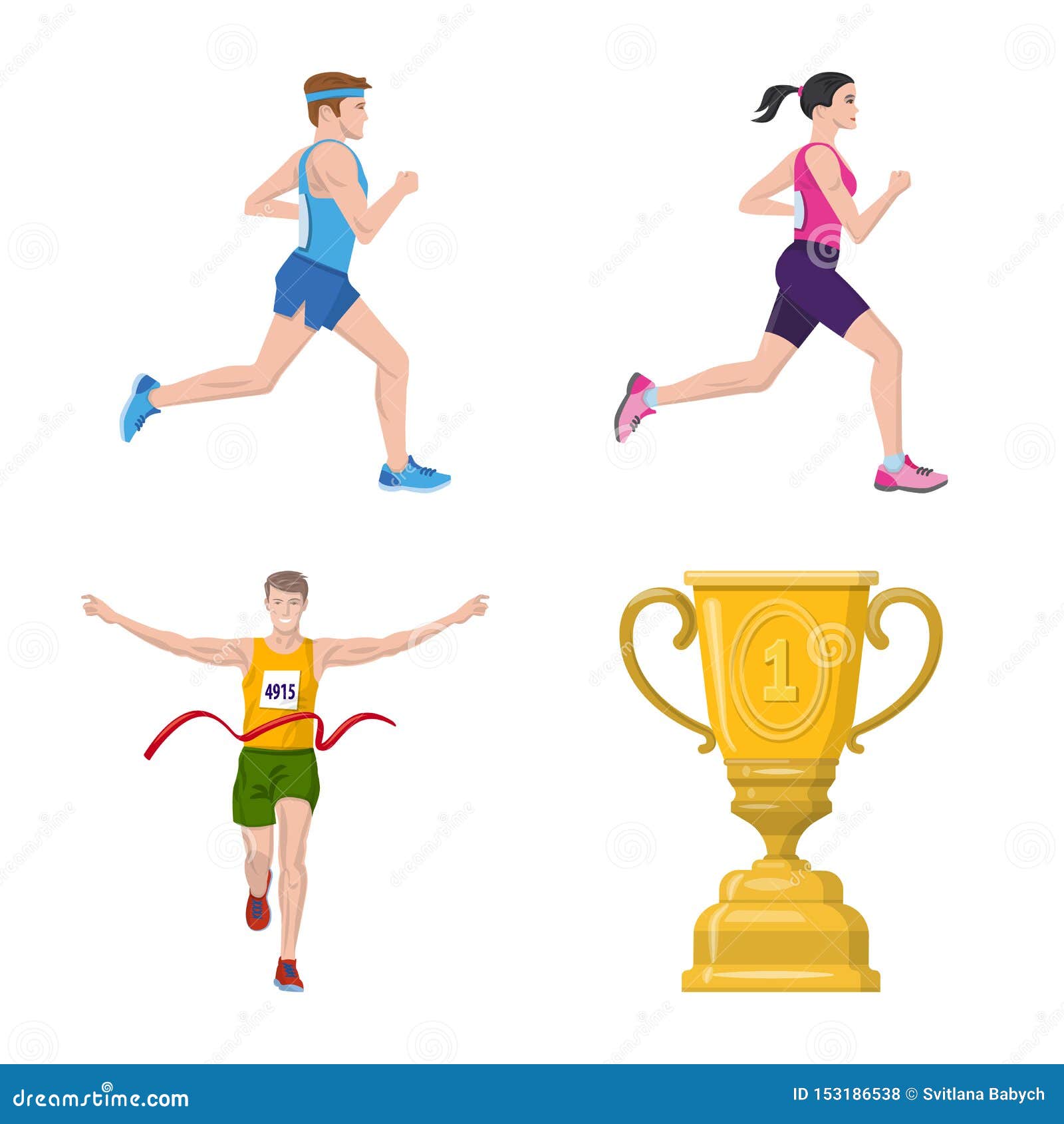 Vector Design of Step and Sprint Icon. Collection of Step and Sprinter ...