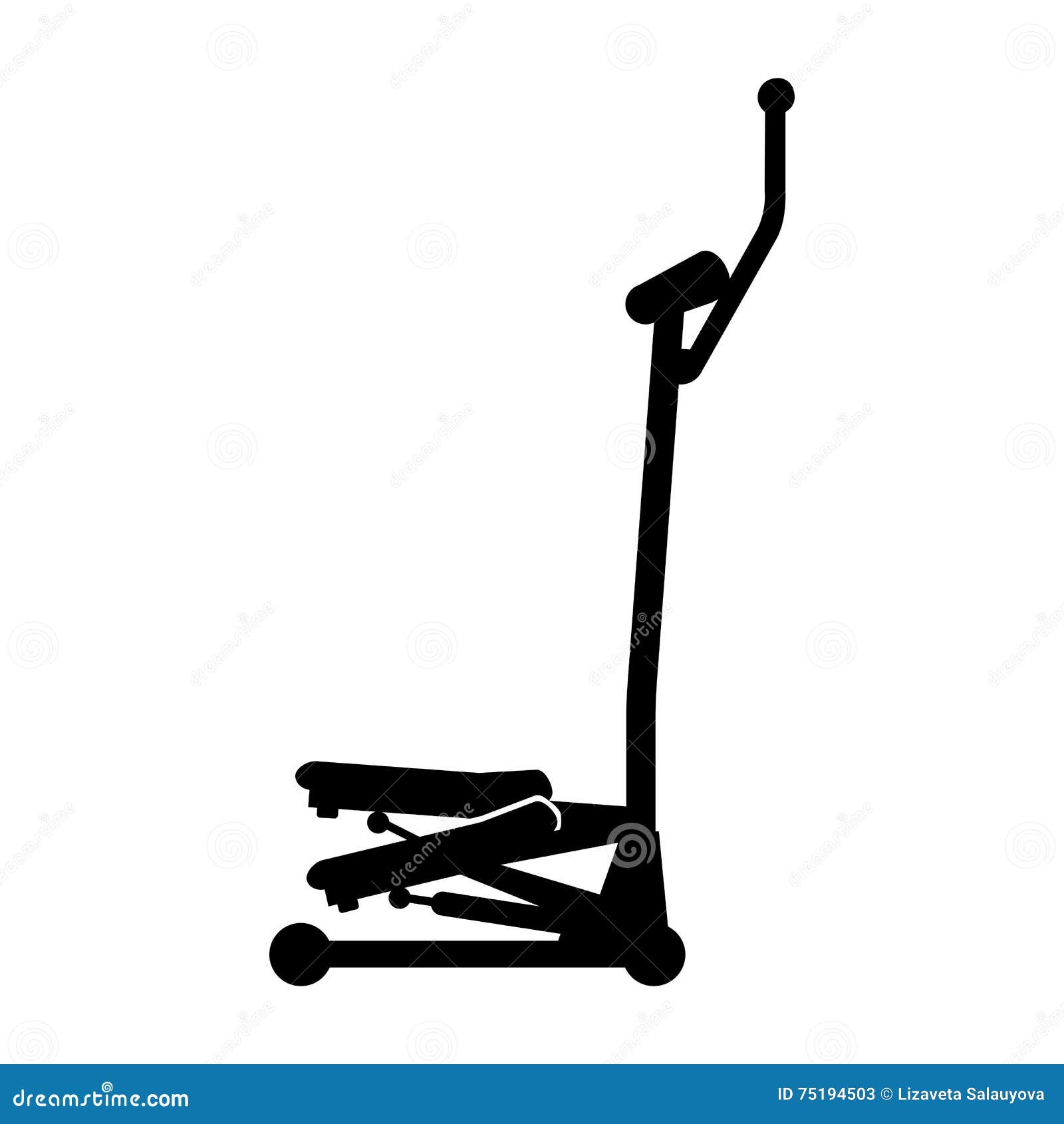 Vector Illustration of Stepper Trainer Stock Vector - Illustration of ...