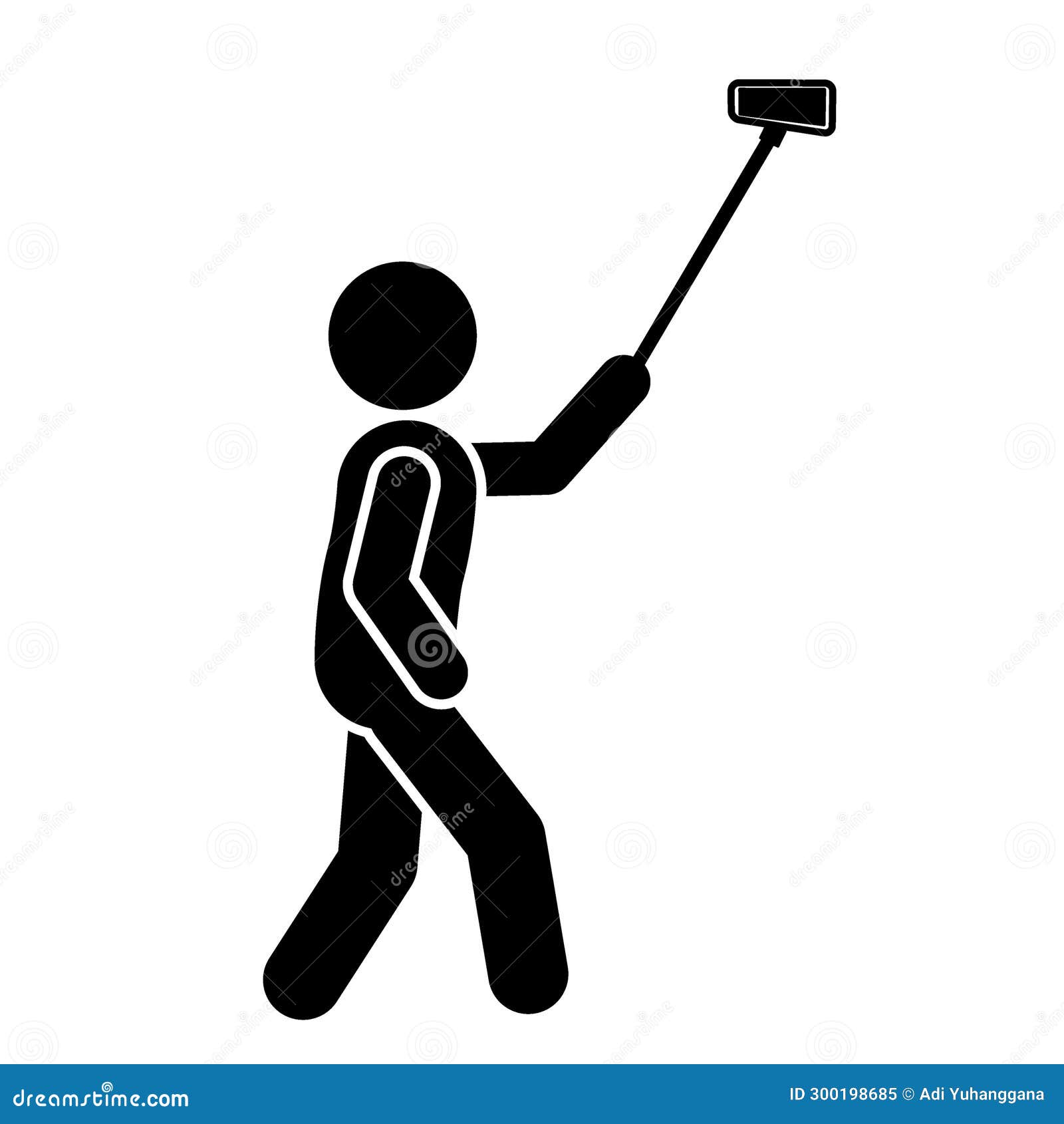 Vector Illustration of Stickfigure and Stickman Doing a Broadcast Stock ...