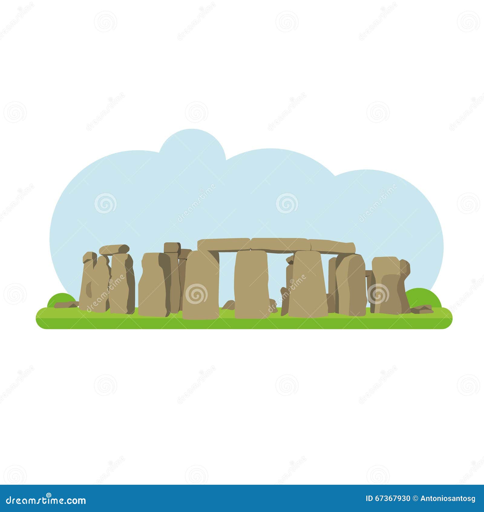 Vector Illustration Of Stonehenge | CartoonDealer.com #67367930