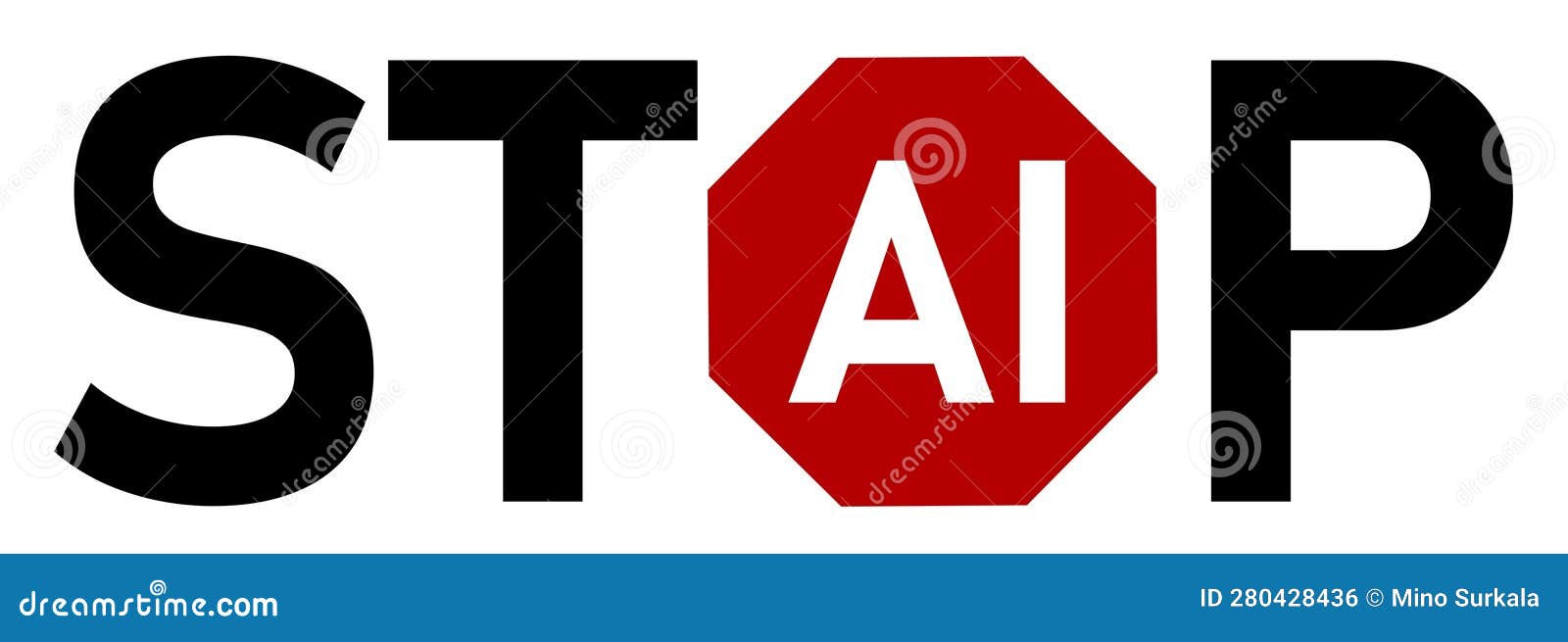 Vector Illustration with STOP AI Text for Stopping Development of ... Vector Illustration with STOP AI Text for Stopping Development of ...