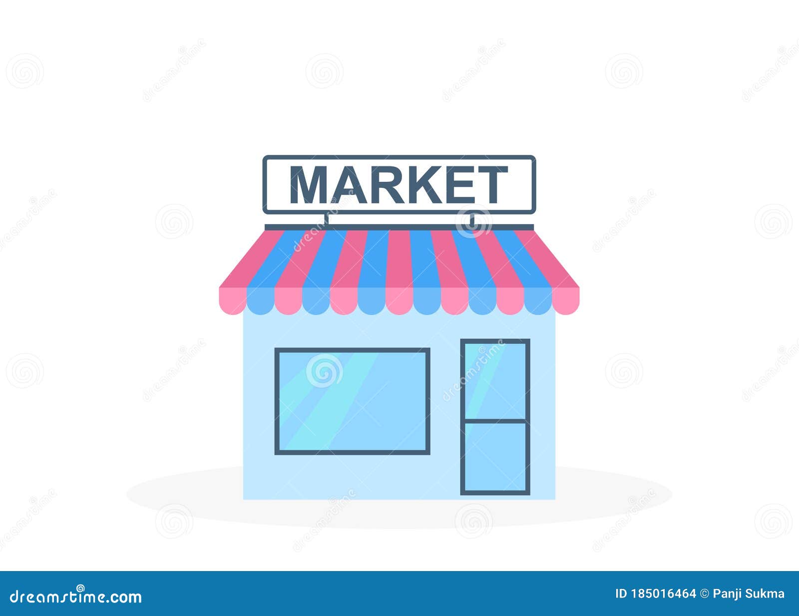 Flat store vector stock vector. Illustration of banner - 185016464