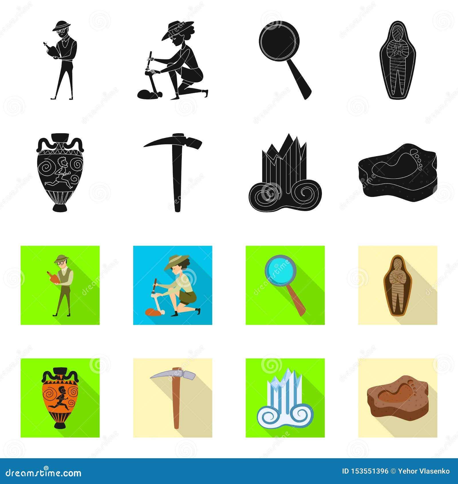 Vector Design of Story and Items Icon. Set of Story and Attributes ...