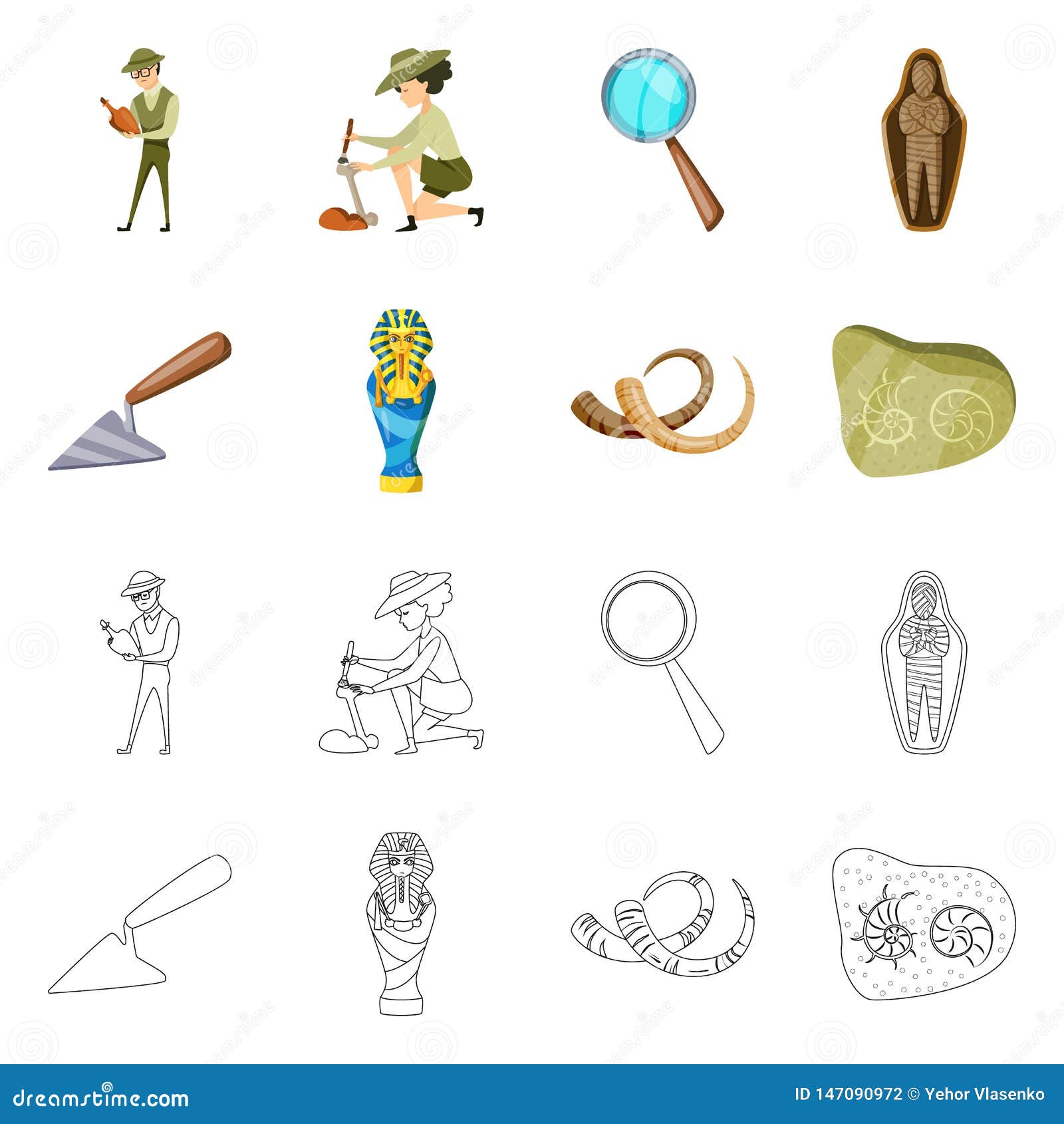 Vector Design of Story and Items Icon. Collection of Story and ...