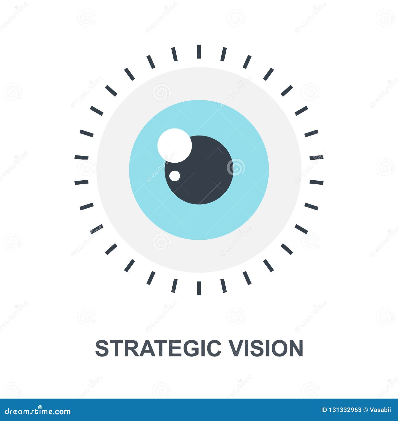 Strategic Vision Icon Concept Stock Vector Illustration Of Analyze