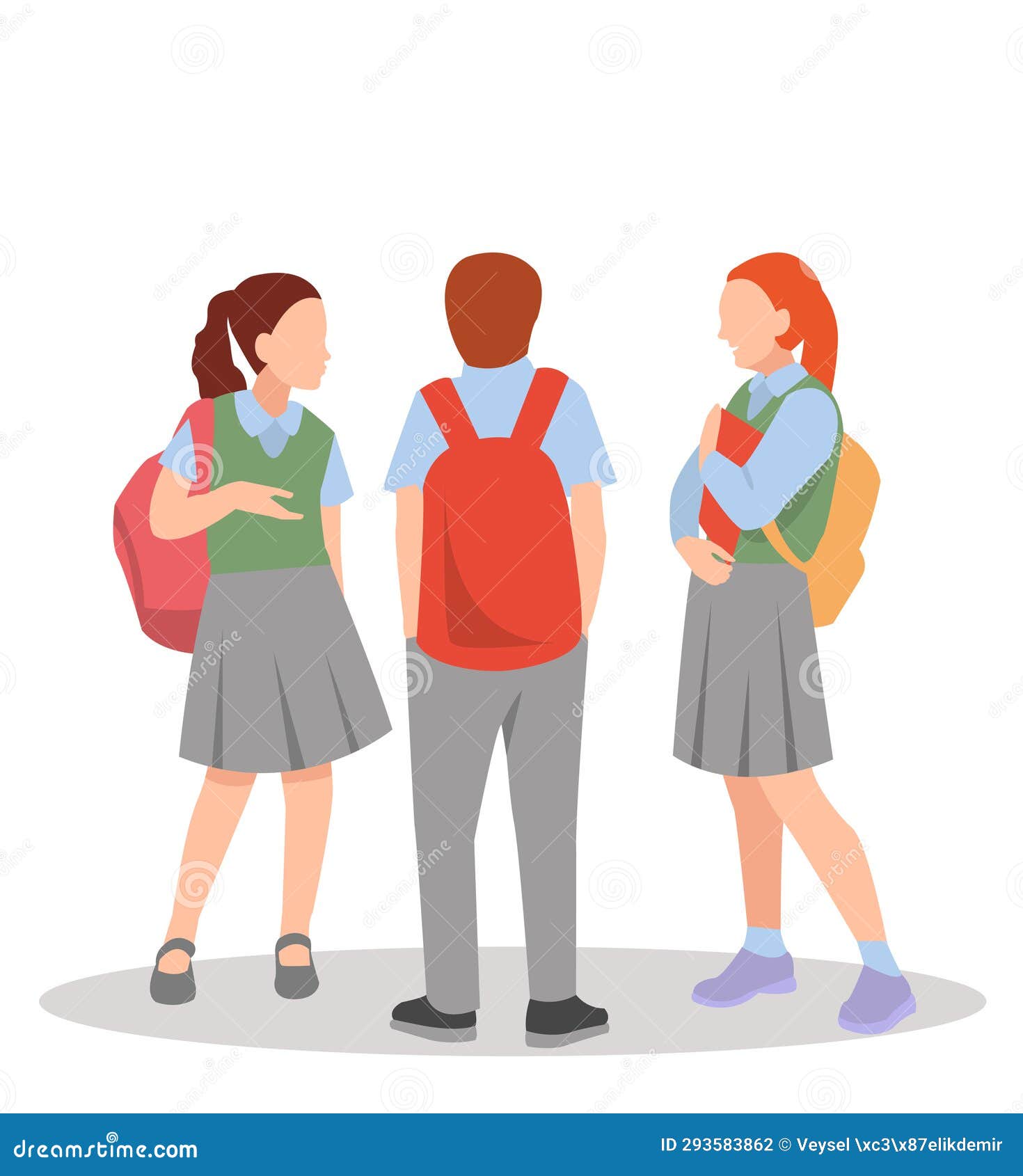 Students in Different Postures Stock Vector - Illustration of pencil ...