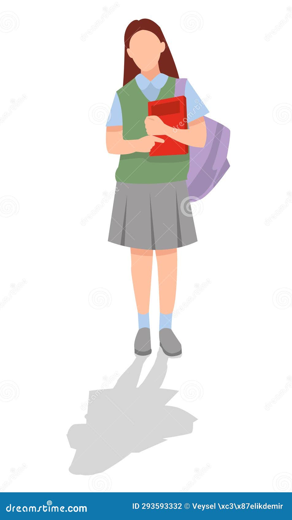 Students in Different Postures Stock Illustration - Illustration of ...