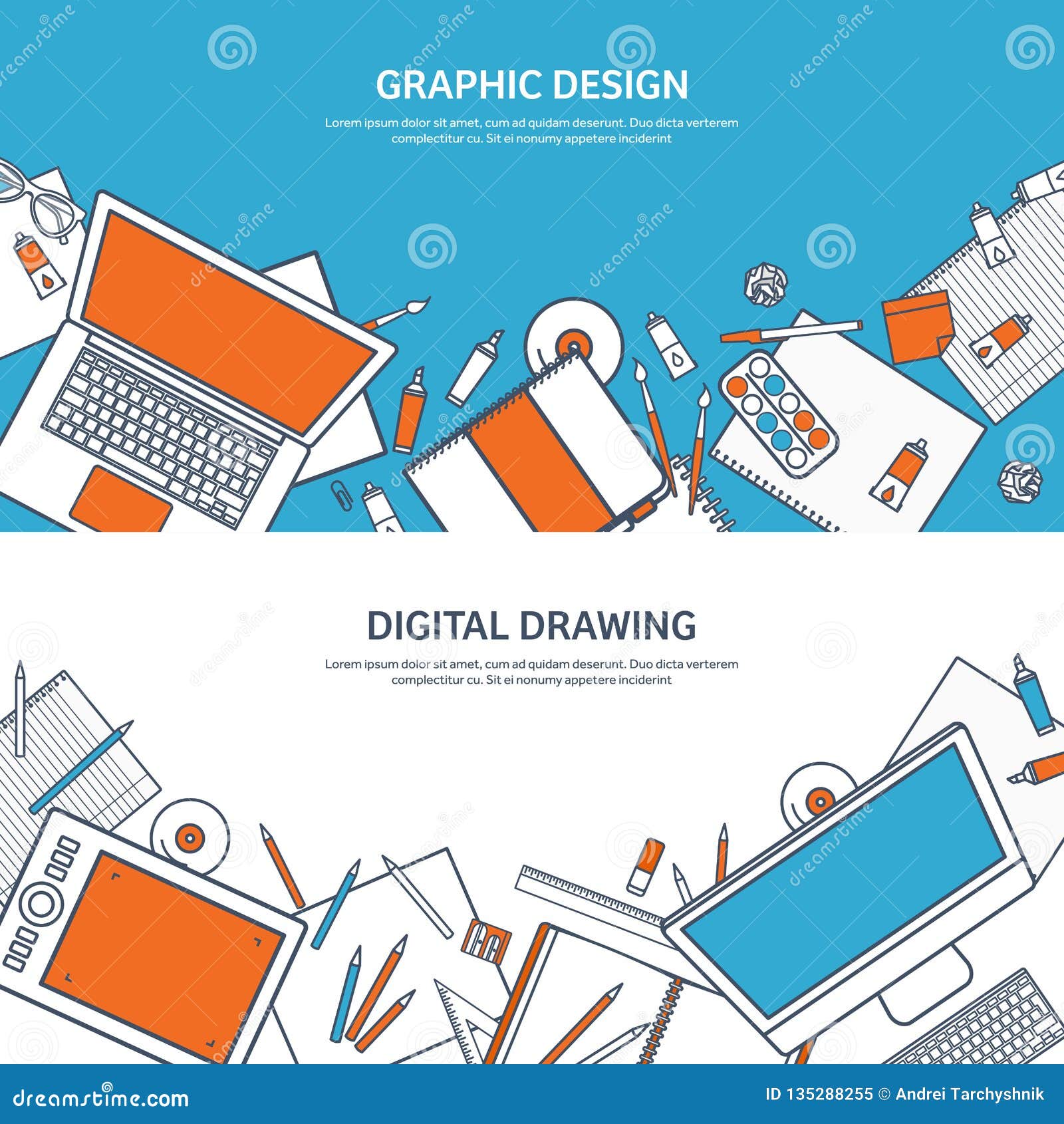 Vector Illustration. Study and Education. Lined Flat Style. Knowledge ...
