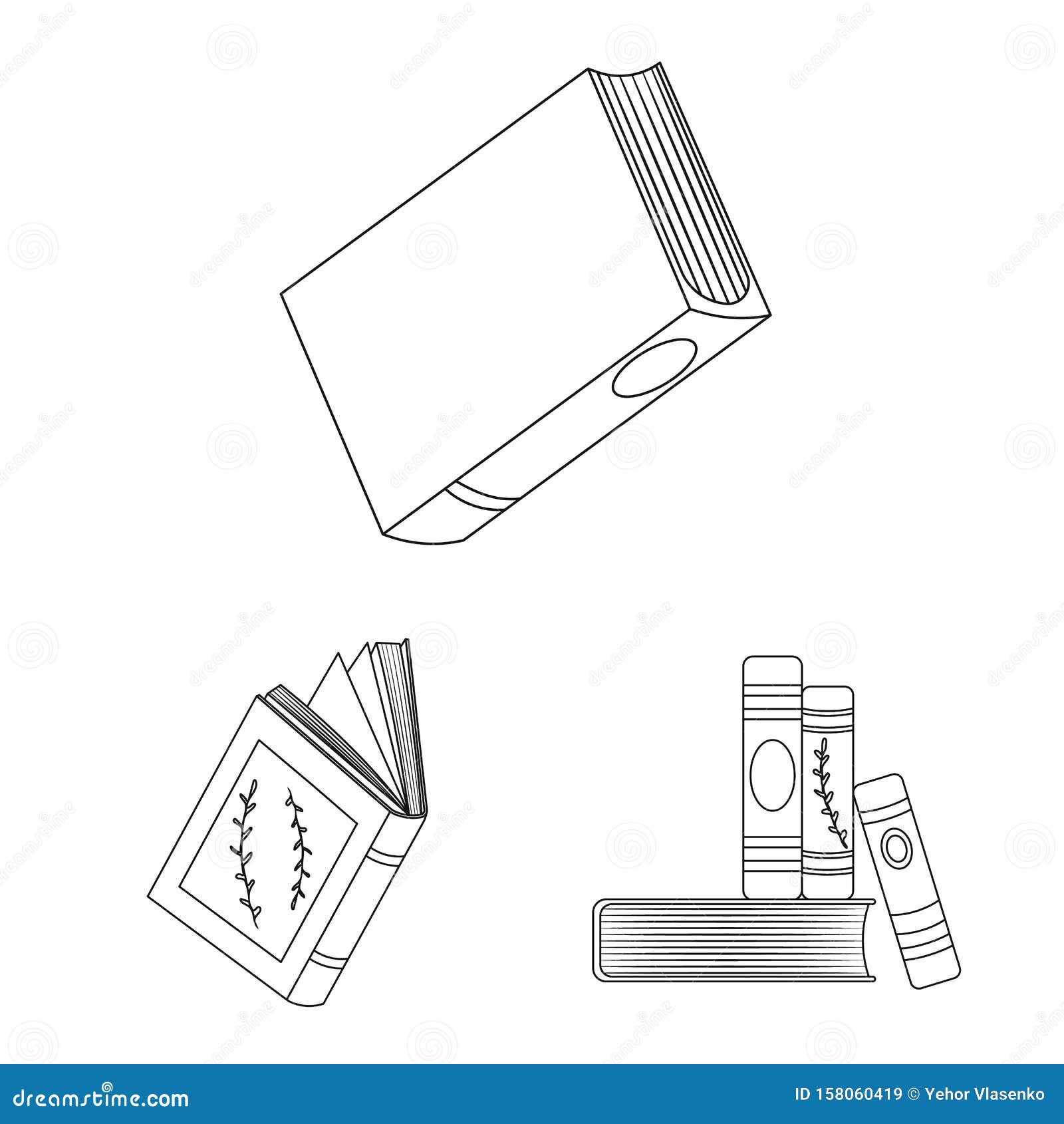 Vector Design of Study and Literature Sign. Collection of Study and ...