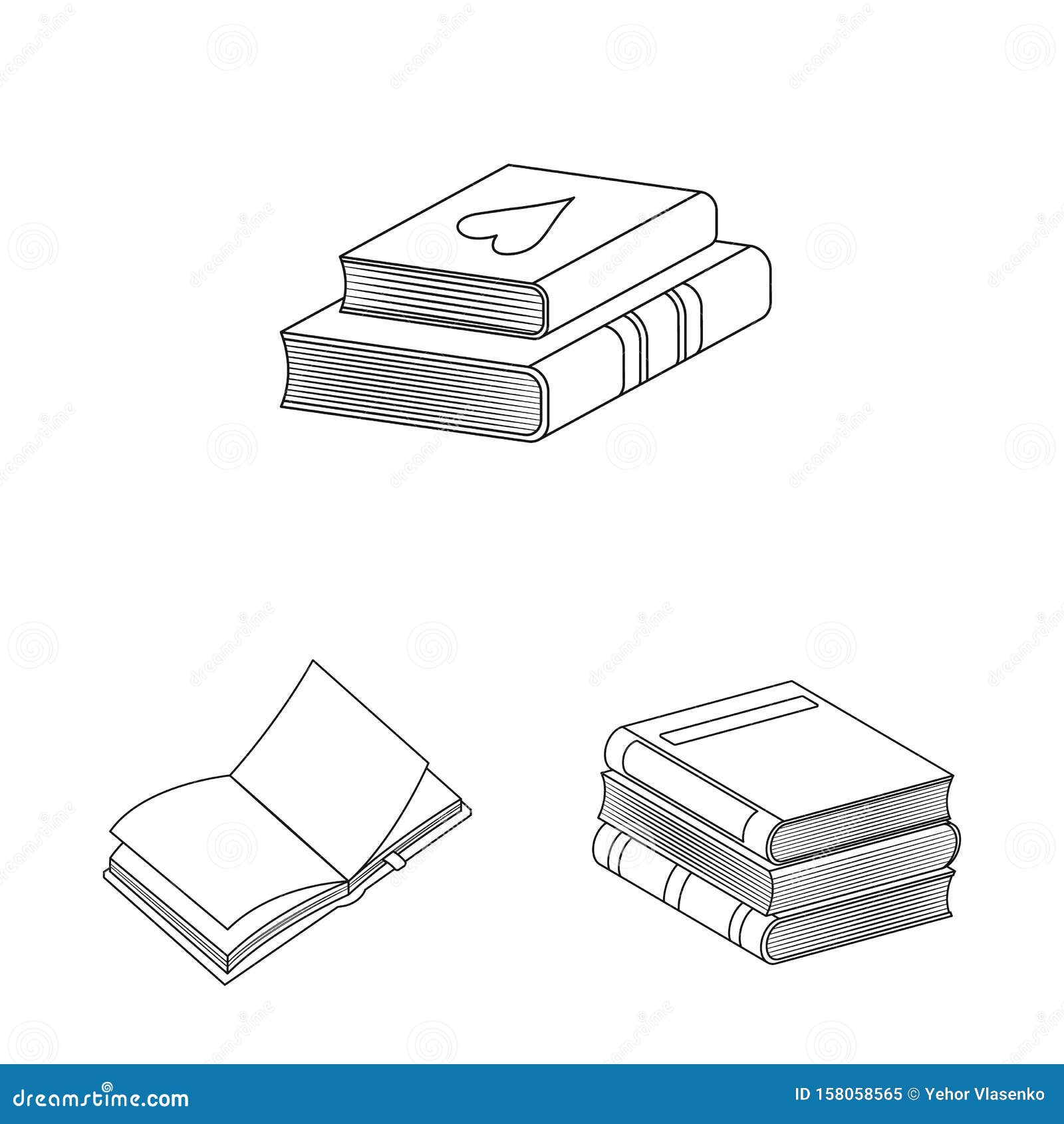 Vector Design of Study and Literature Symbol. Set of Study and Source ...