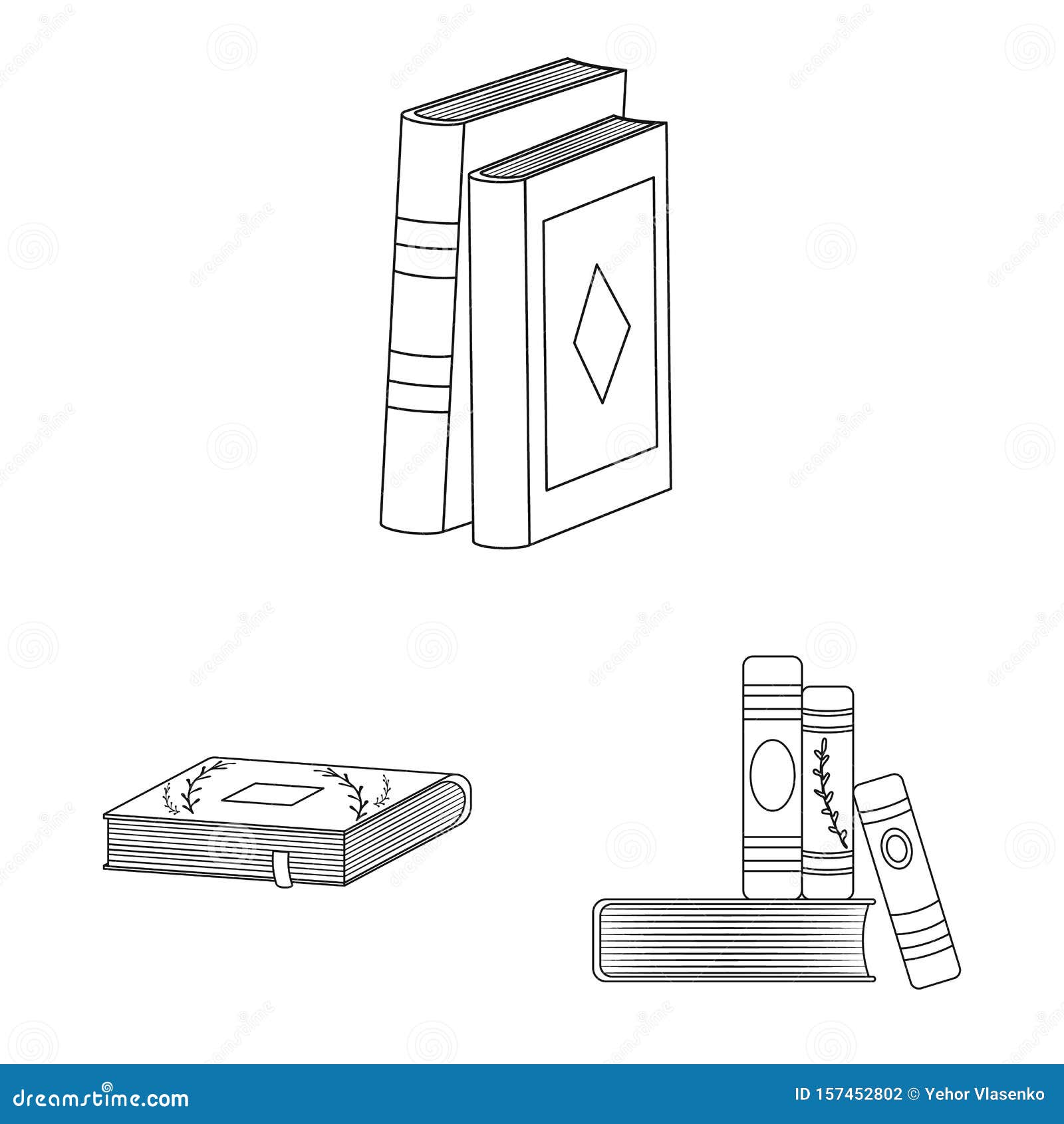 Vector Design of Study and Literature Icon. Set of Study and Source ...