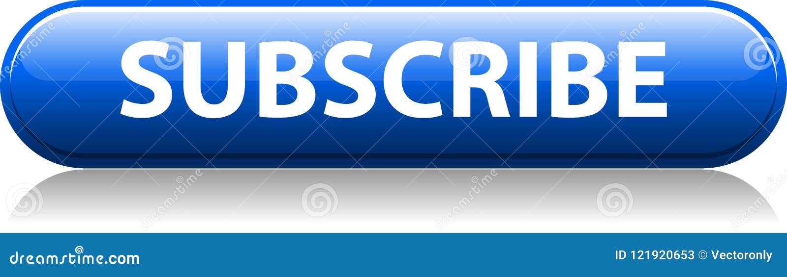 Subscribe blue button stock vector. Illustration of email - 121920653