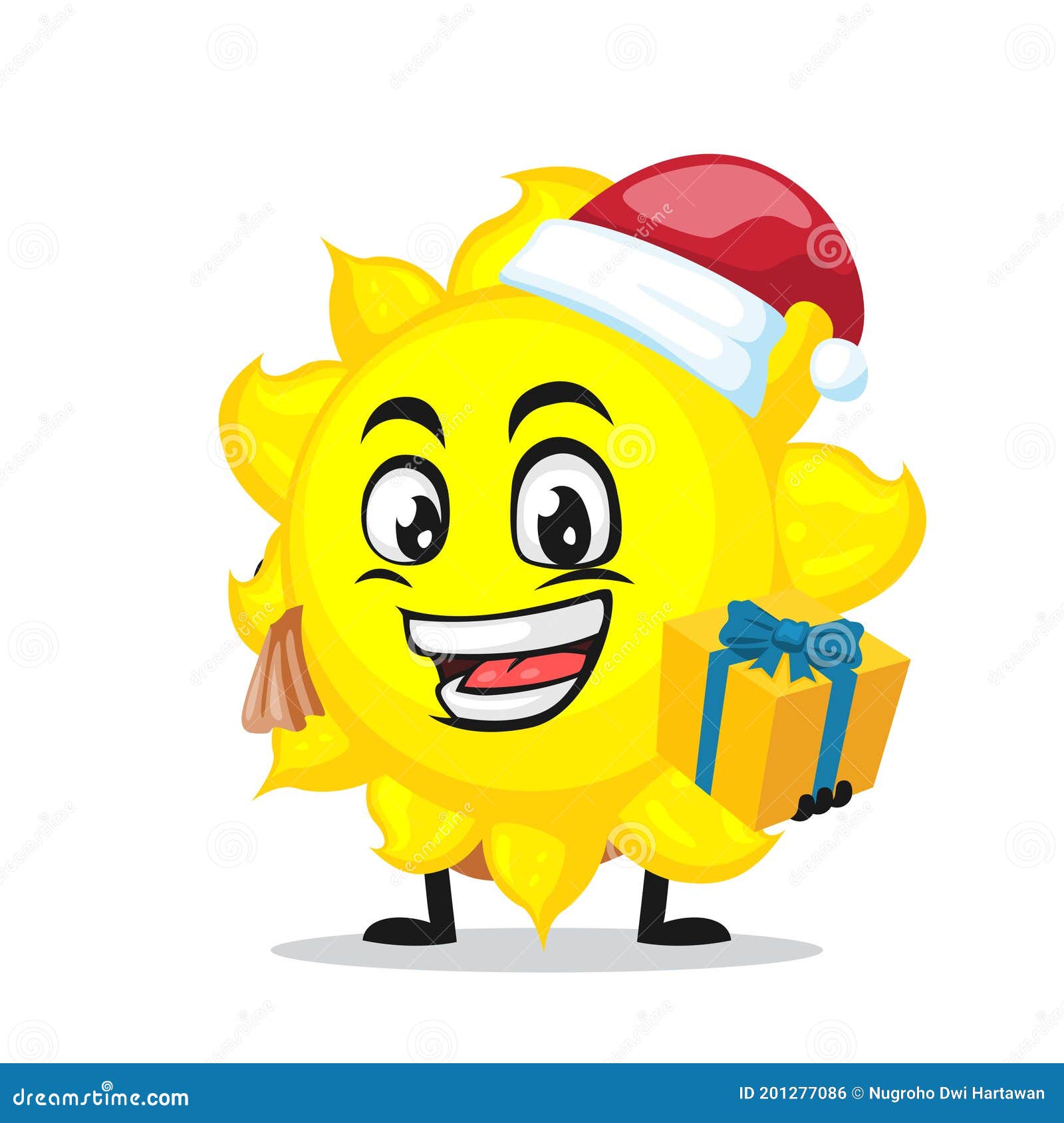 Vector Illustration of Sun Mascot or Character Stock Illustration ...