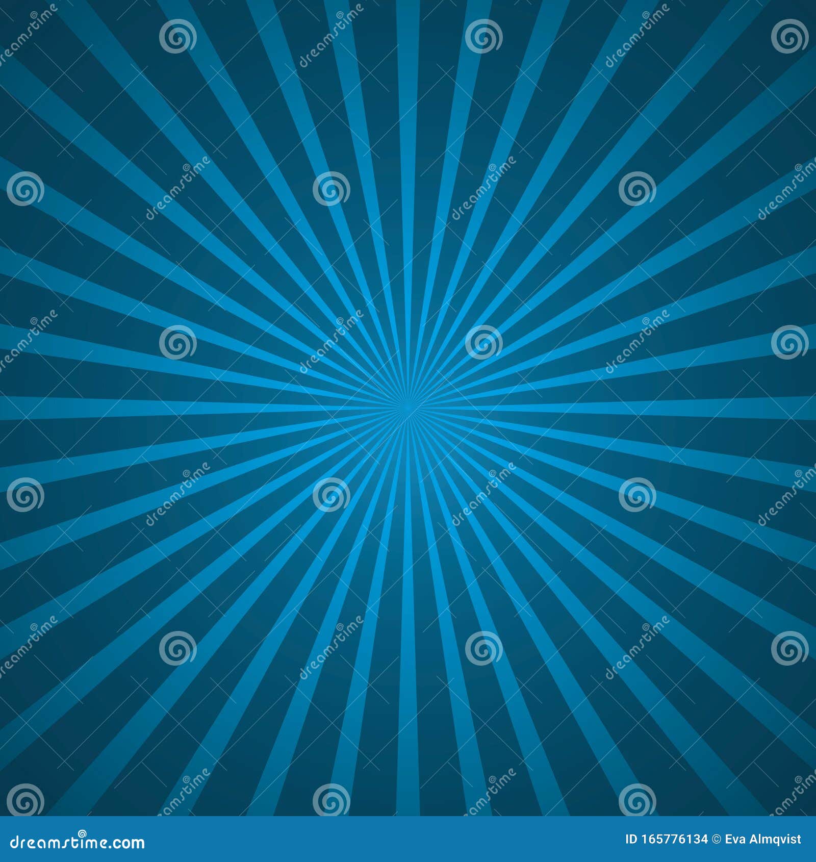 Vector Illustration, Sunbeam, Rays in Blue. Stock Vector - Illustration ...