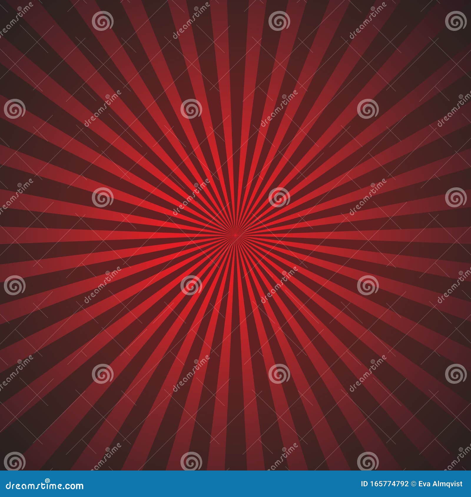 Vector Illustration, Sunbeam, Rays in Red and Black. Stock Vector ...