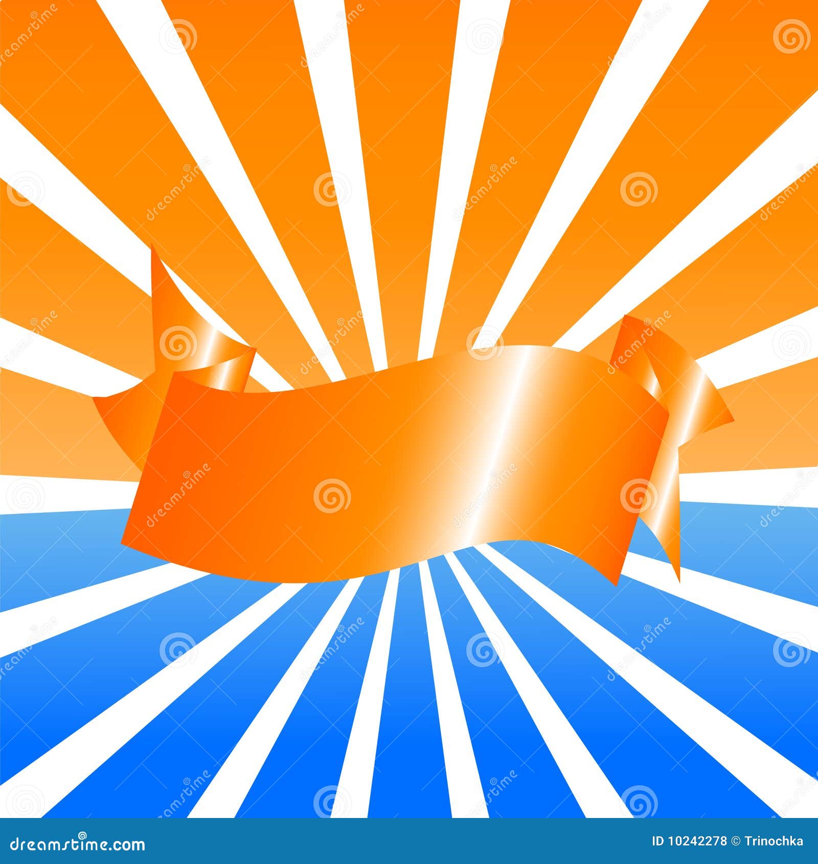 Vector Illustration of Sunshine Background with Th Stock Vector ...