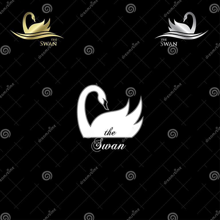Swan labels stock vector. Illustration of graphic, swan - 30278636