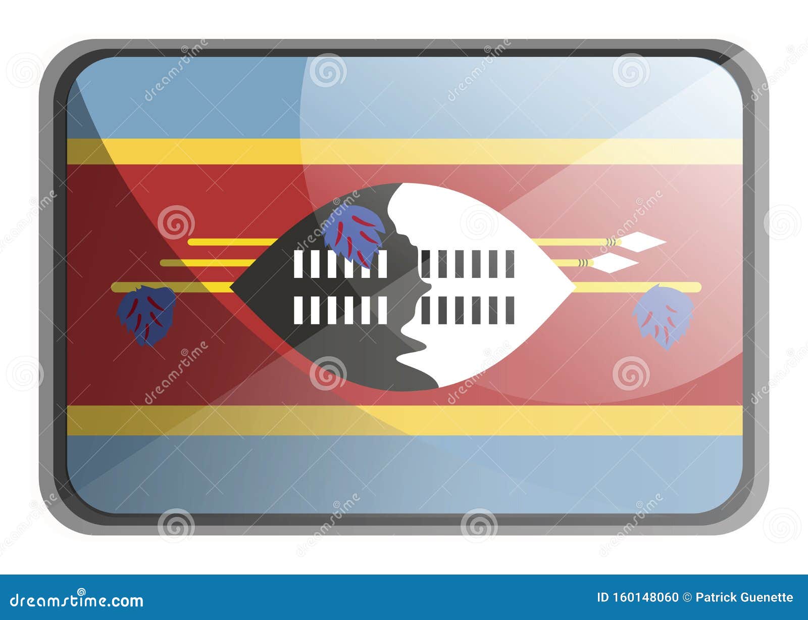 Vector Illustration of Swaziland Flag Stock Vector - Illustration of ...