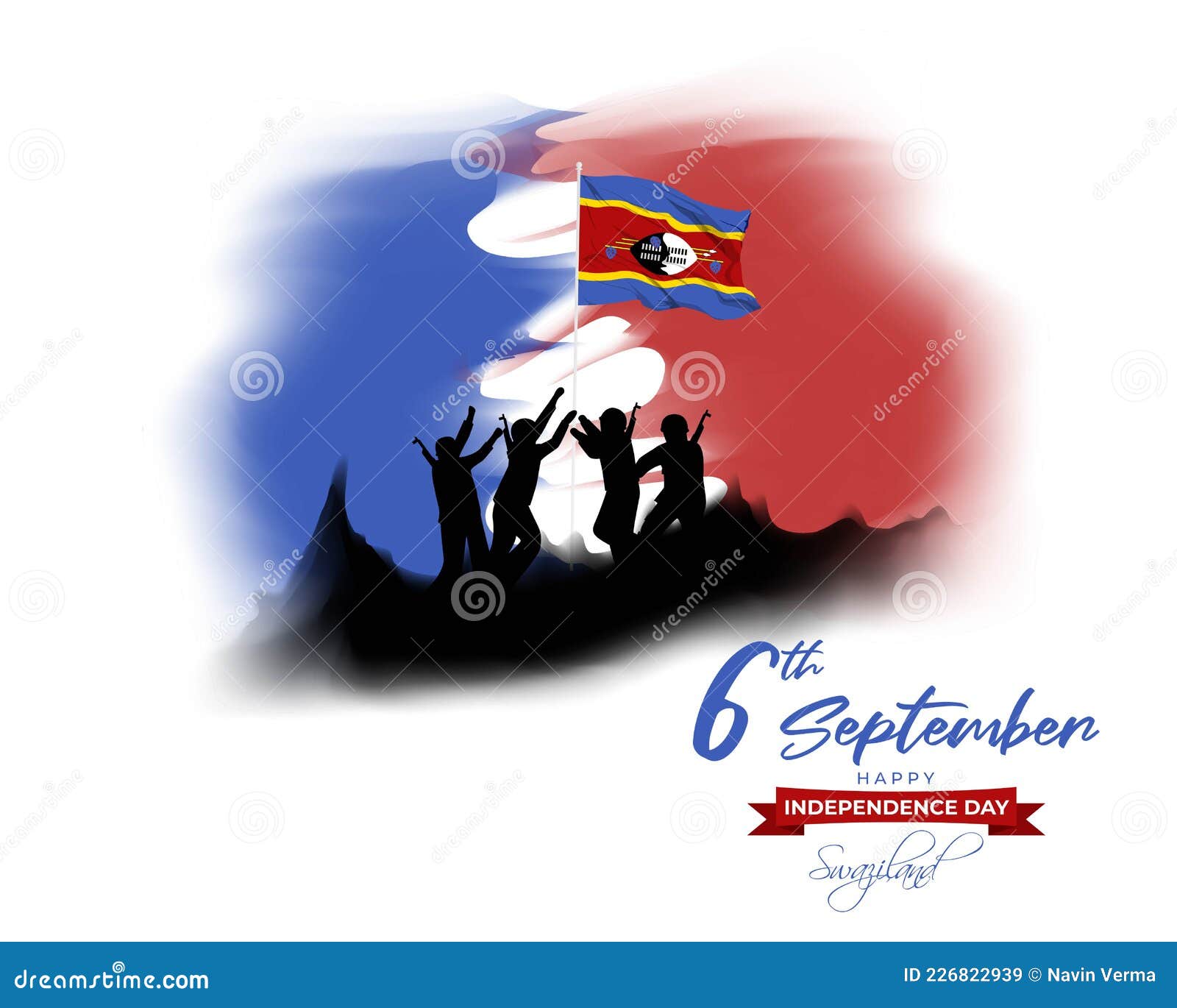 Vector Illustration for Swaziland Independence Day Also Called Somhlolo ...
